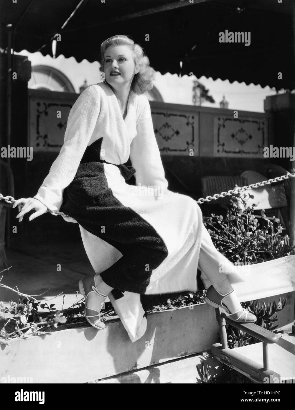 Ginger Rogers, at a California beach club, earty 1934 Stock Photo - Alamy