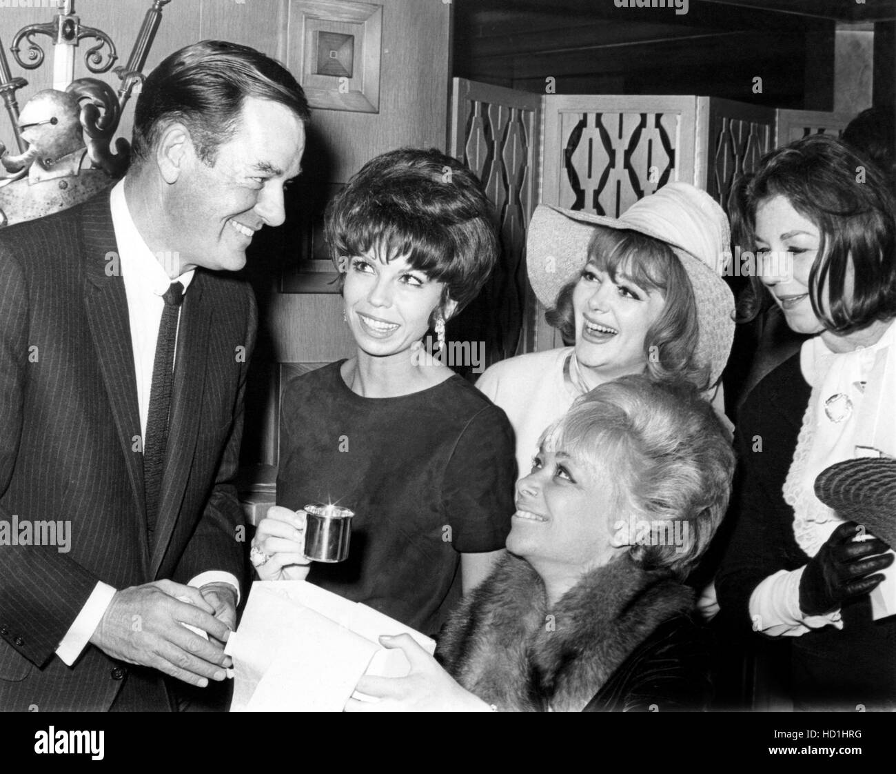 From left: Gig Young, Nancy Sinatra, Cara Williams, Beverly Hecht ...