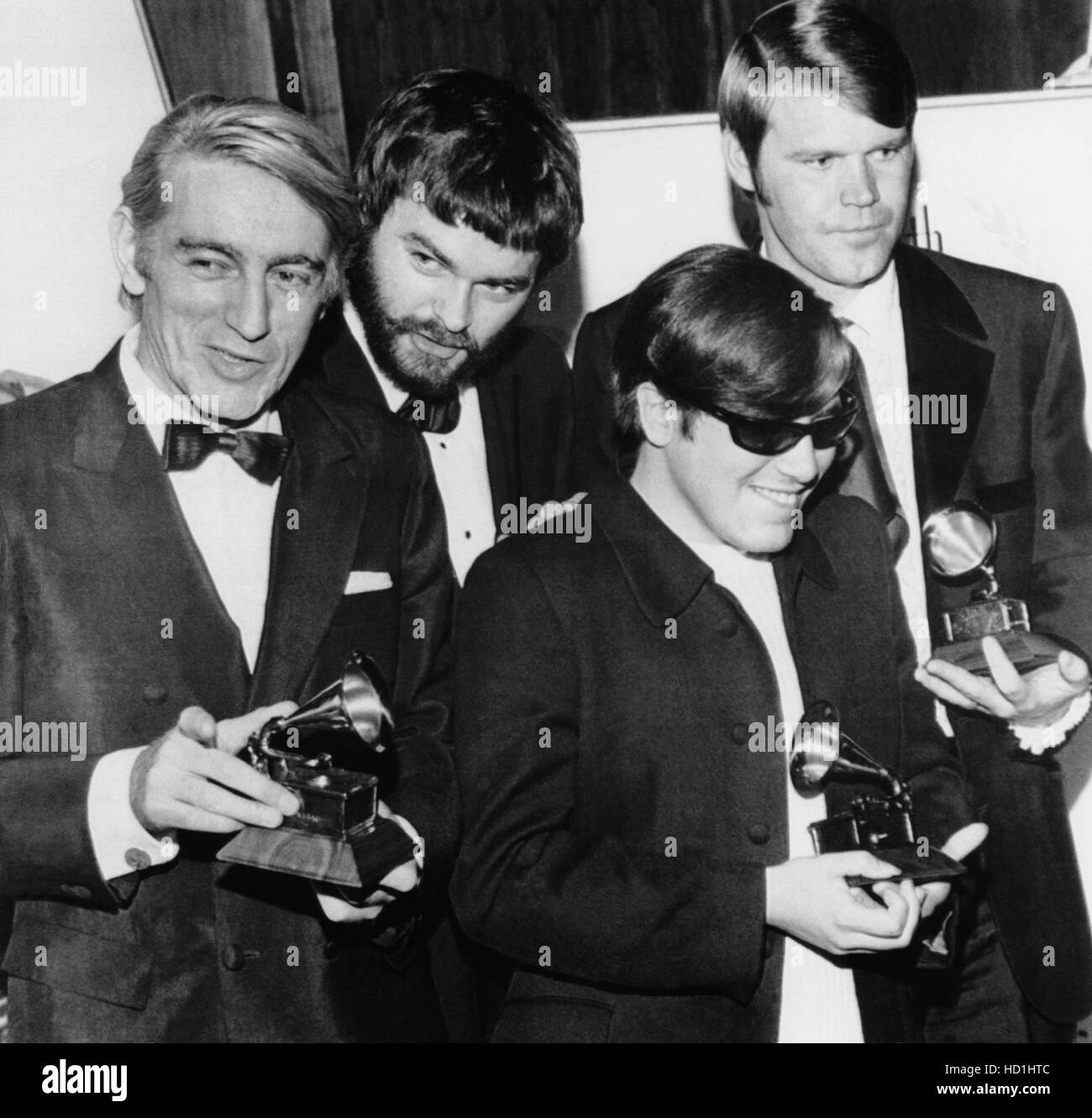 Accepting their 1968 Grammy awards are, from left, Rod McKuen (Best ...