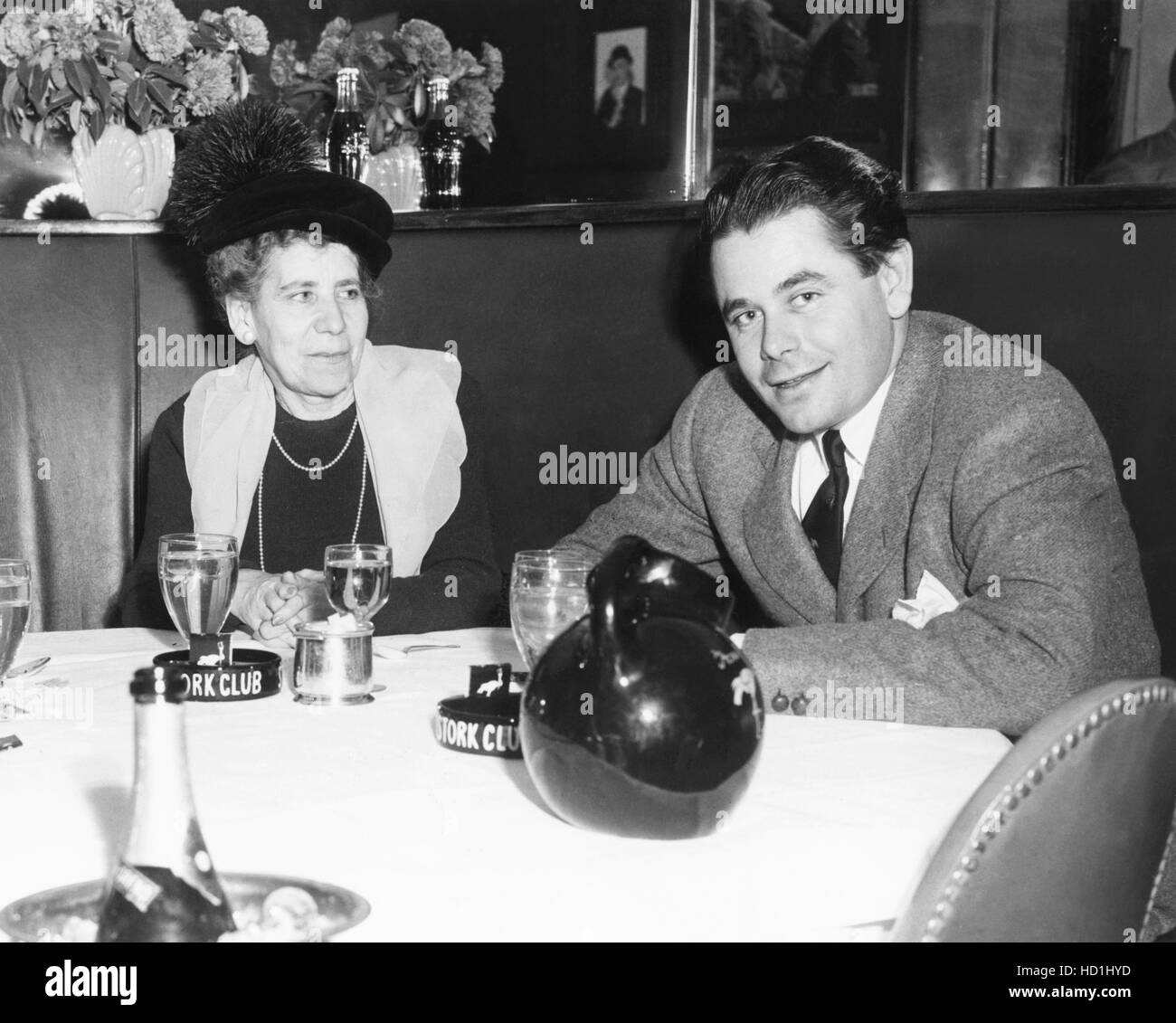 Glenn Ford (right) with his mother Hannah Ford at the Stork Club, 1949 ...