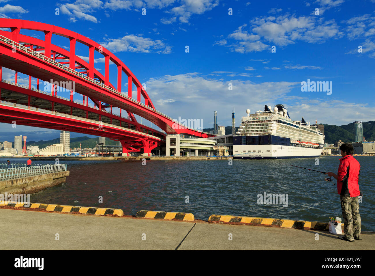 Ohashi Bridge, Kobe City, Honshu Island, Japan, Asia Stock Photo - Alamy