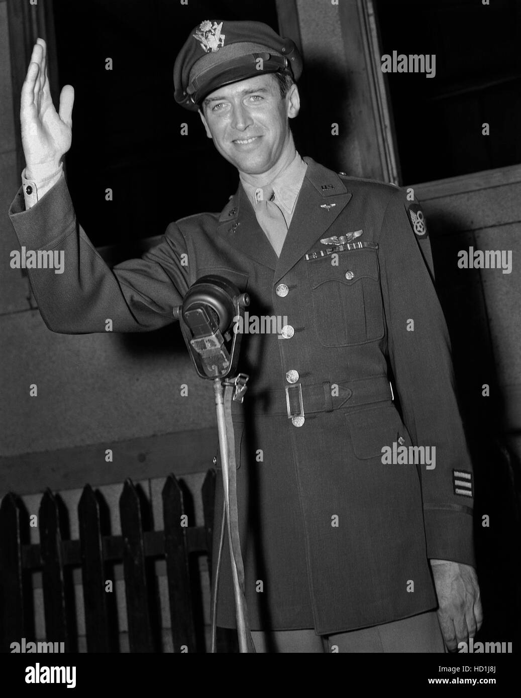 US Air Force second lieutenant James Stewart, ca. 1942 Stock Photo - Alamy