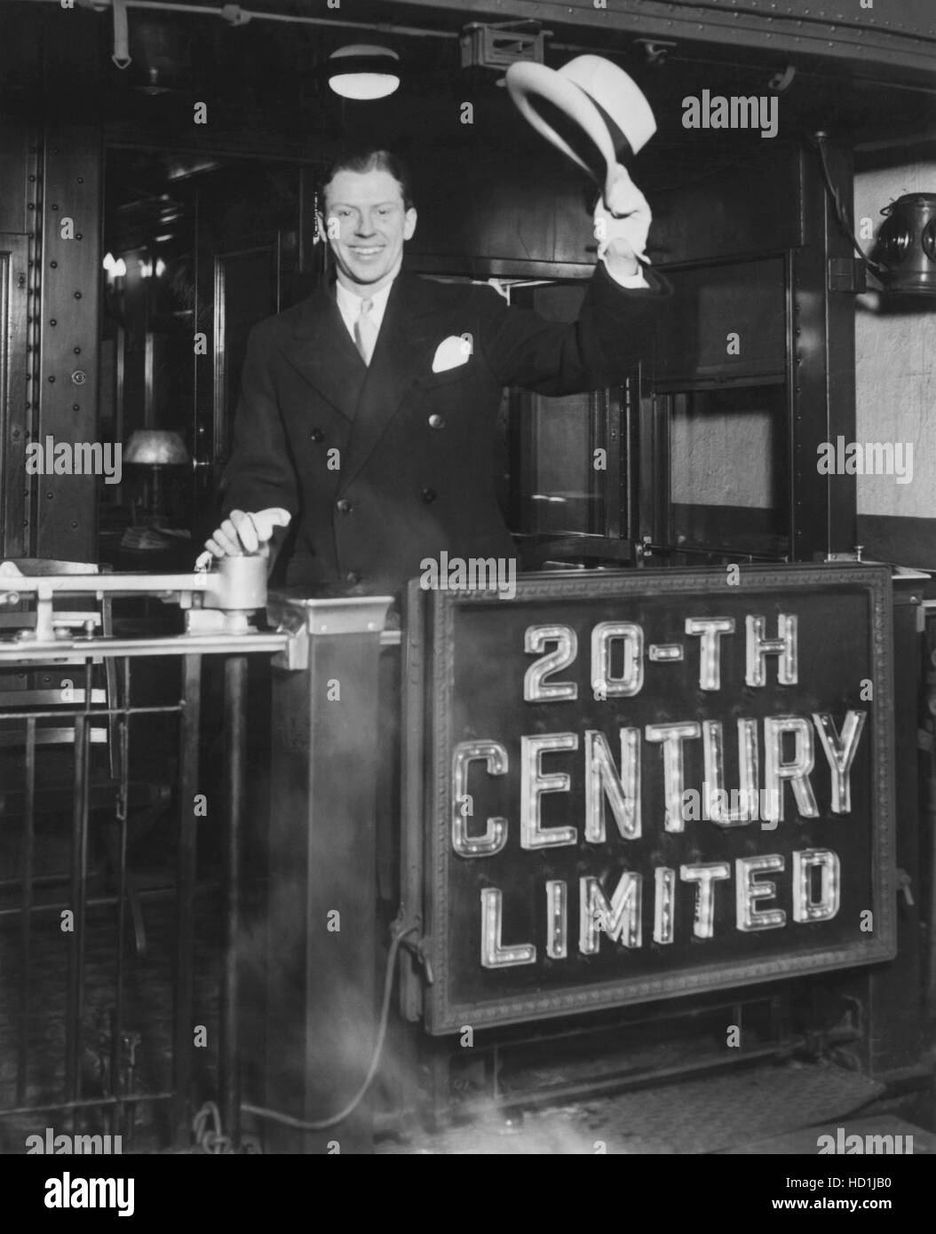 Jack Whiting aboard the 20th Century Limited on his way to Hollywood to ...