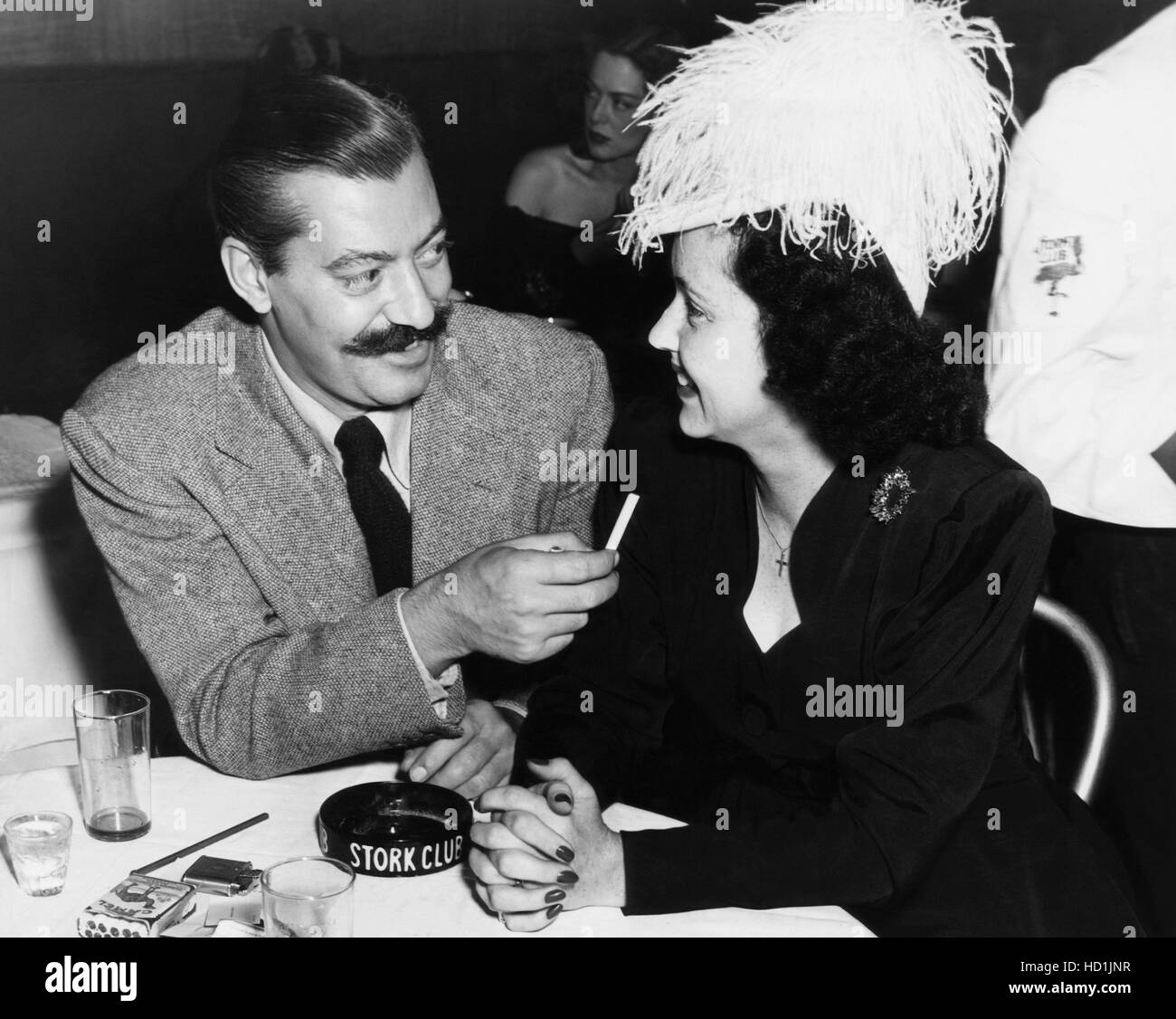 Jerry Colonna (left) and his wife, Florence Colonna, at the Stork Club ...