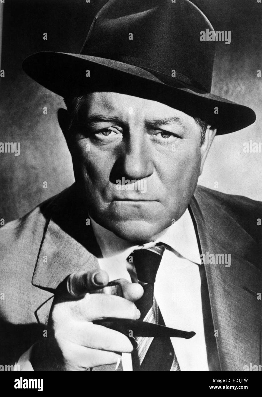 Jean Gabin as Inspector Maigret, circa 1960 Stock Photo - Alamy