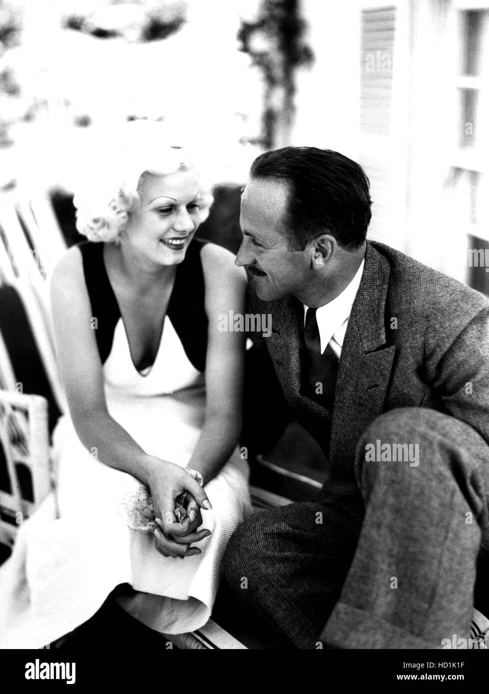 Jean Harlow with her husband cinematographer Harold Rosson Stock Photo ...