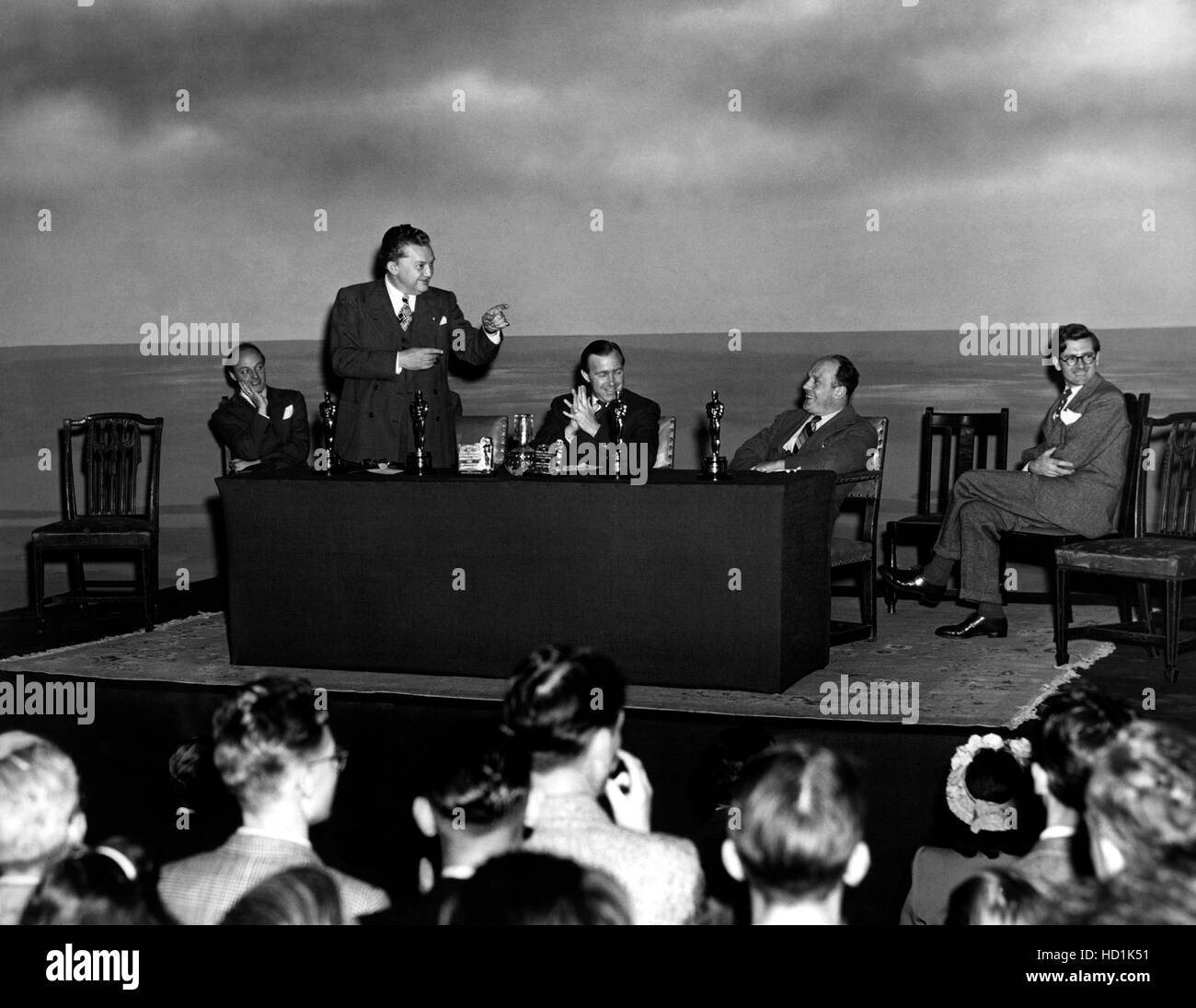 Jack Cardiff, Jean Hersholt, Ronald Neame, Harry Short and John Bryan ...
