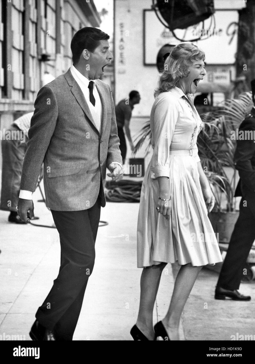 JERRY LEWIS puts newcomer RENEE TAYLOR through her paces during ...