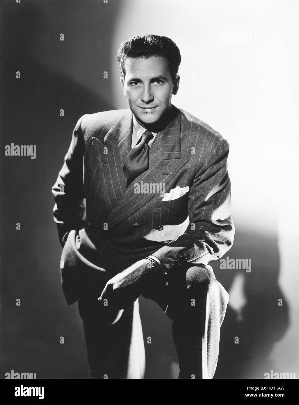 Jeffrey Lynn, Warner Bros. portrait by George Hurrell, circa 1940 Stock ...