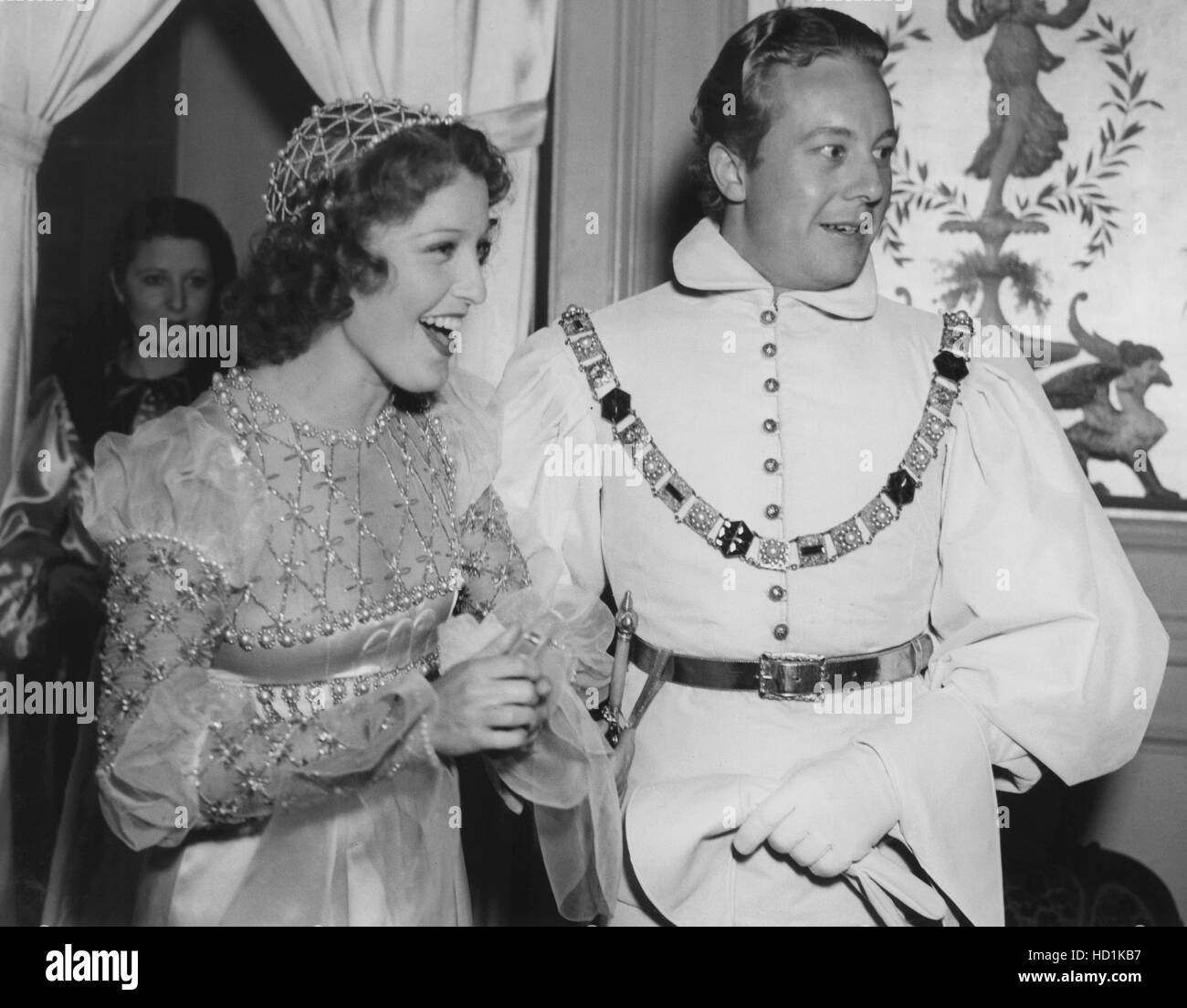 From left: jeanette MacDonald, Gene Raymond at the Basil Rathbones ...