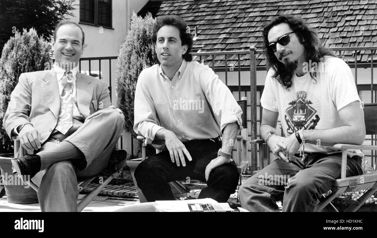 JERRY SEINFELD, with his friends comedian Larry Miller (left) and ...