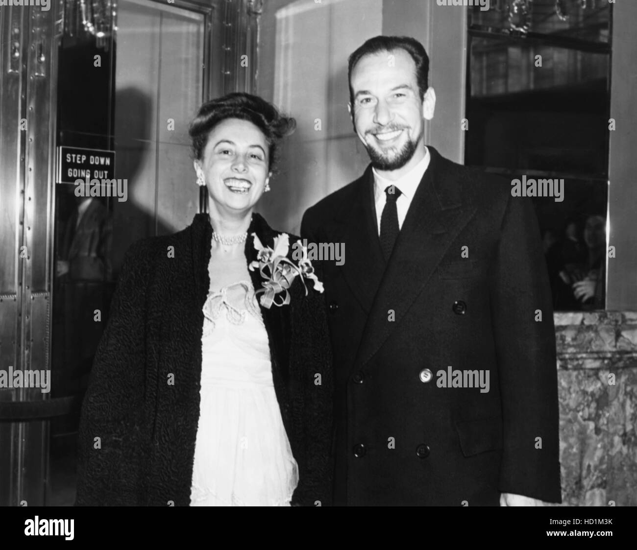 Jose Ferrer, right, with his first wife, actress and coach Uta Hagen ...