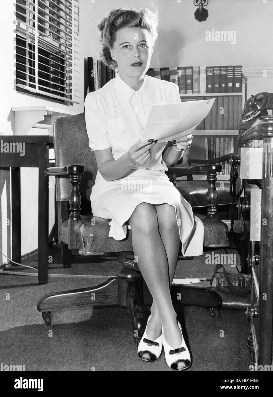 Movie producer Joan Harrison, 1943 Stock Photo - Alamy