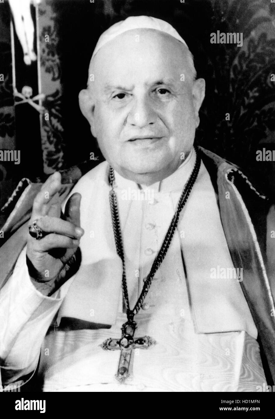 Pope-elect John XXIII before his elevation, 1958 Stock Photo - Alamy