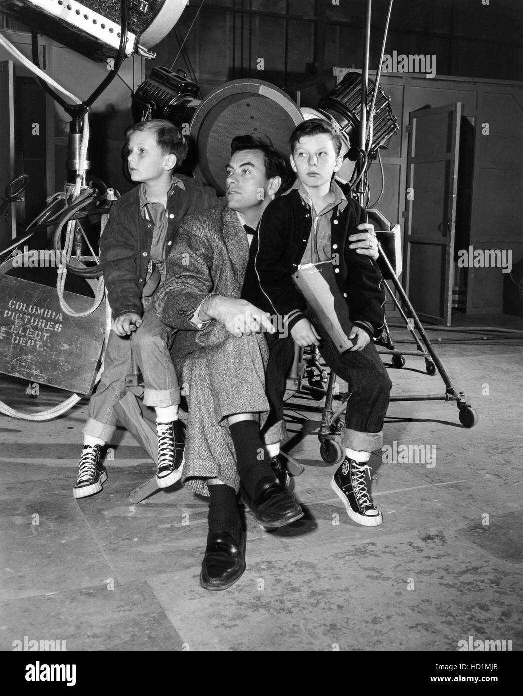 John Ireland 9center) with his two future actor sons John Ireland and ...