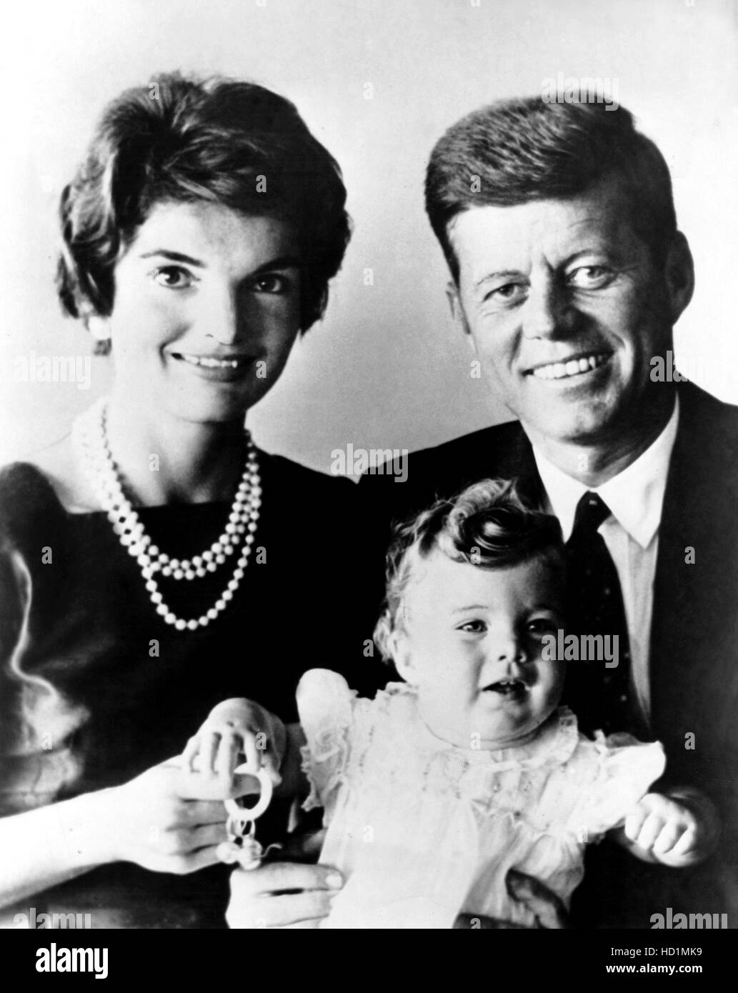 Senator John F. Kennedy, right, and Jacqueline Kennedy, with daughter ...