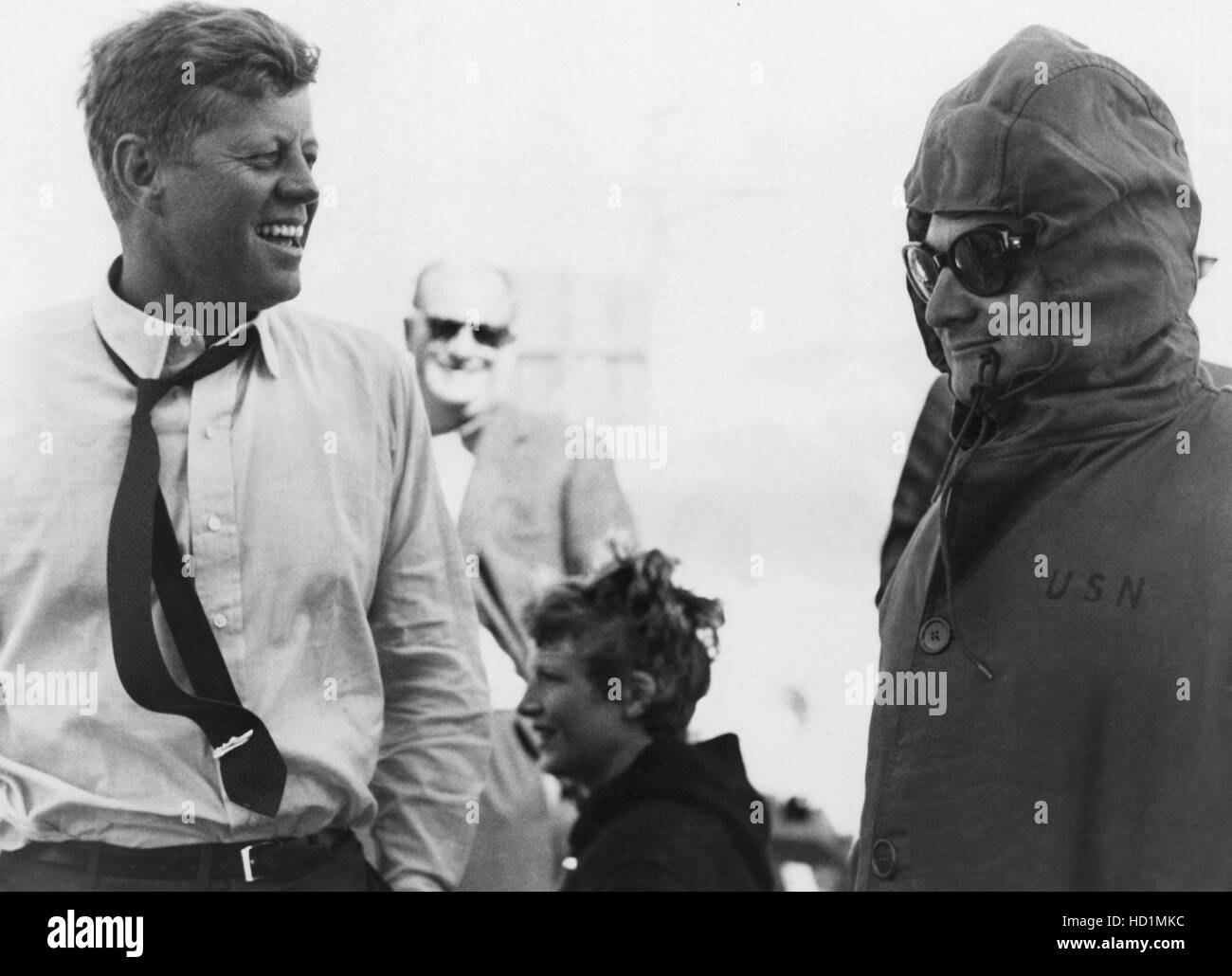 President John F. Kennedy, press secretary Pierre Salinger, at America ...