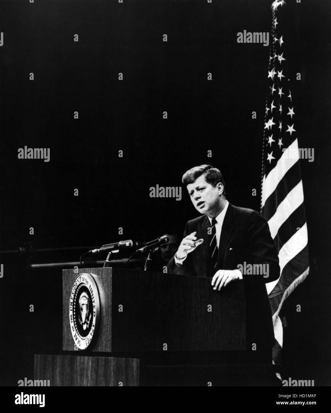 John F. Kennedy during a February 1961 press conference Stock Photo - Alamy