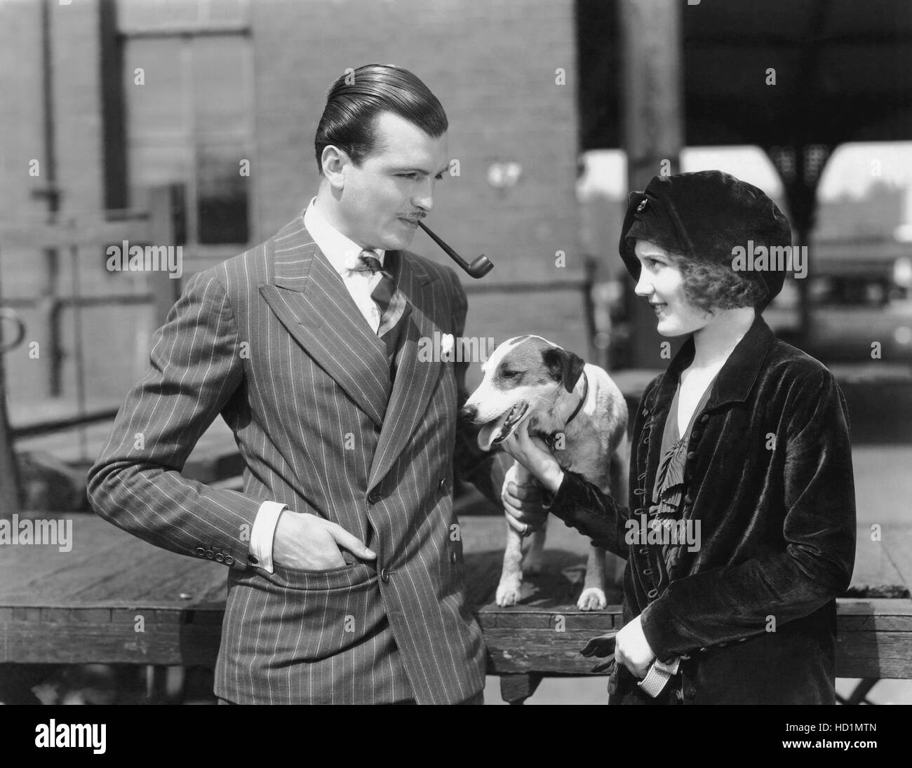 British actor John Loder, left, newly arrived on the Paramount lot ...