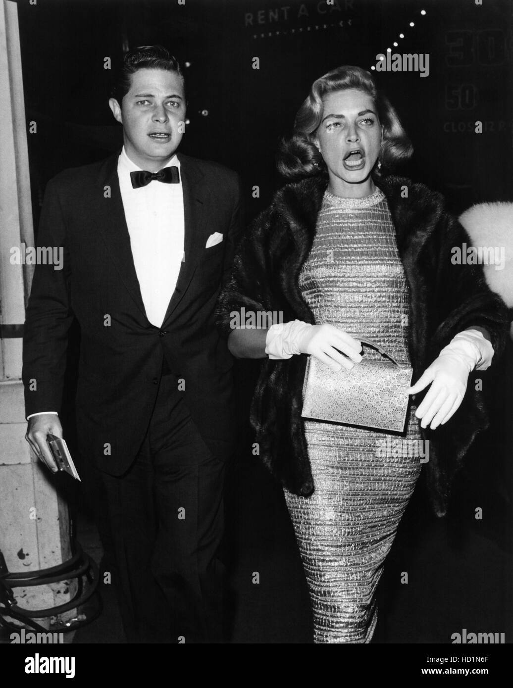 George Axelrod and Lauren Bacall, ca. 1950s Stock Photo - Alamy