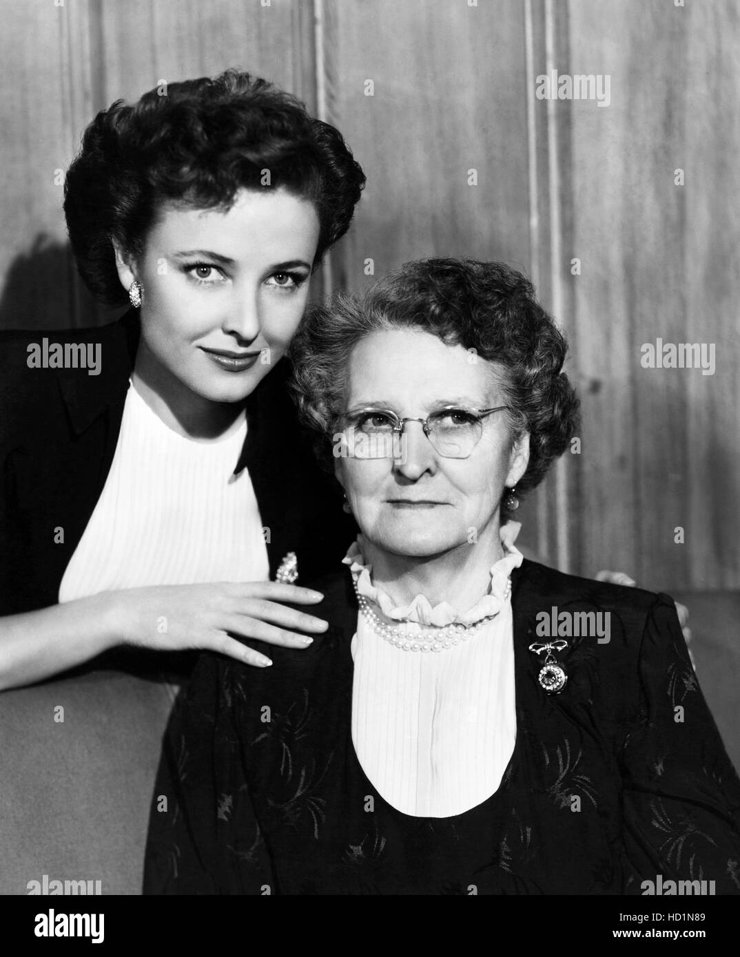 Laraine Day, left, with her mother, Ada Johnson, 1949 Stock Photo - Alamy