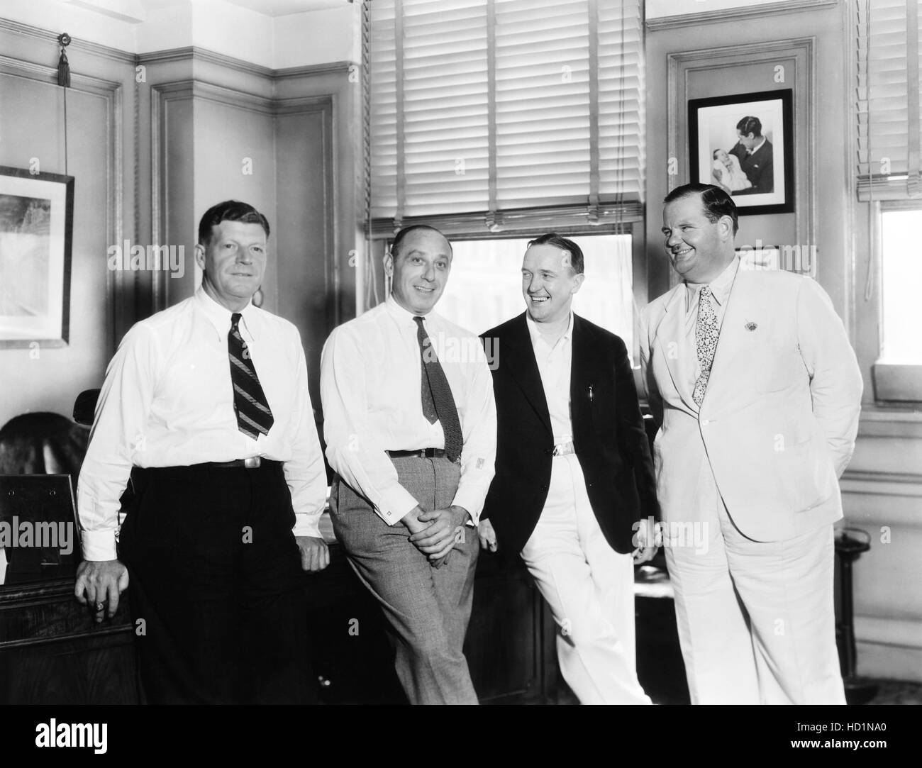 From left at the New York offices of MGM: producer Fred Quimby ...