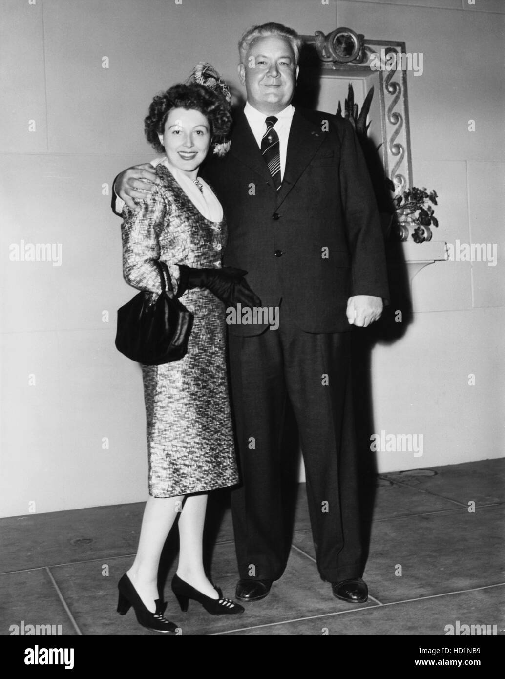 Metropolitan Opera tenor Lauritz Melchior, right, and his second wife ...