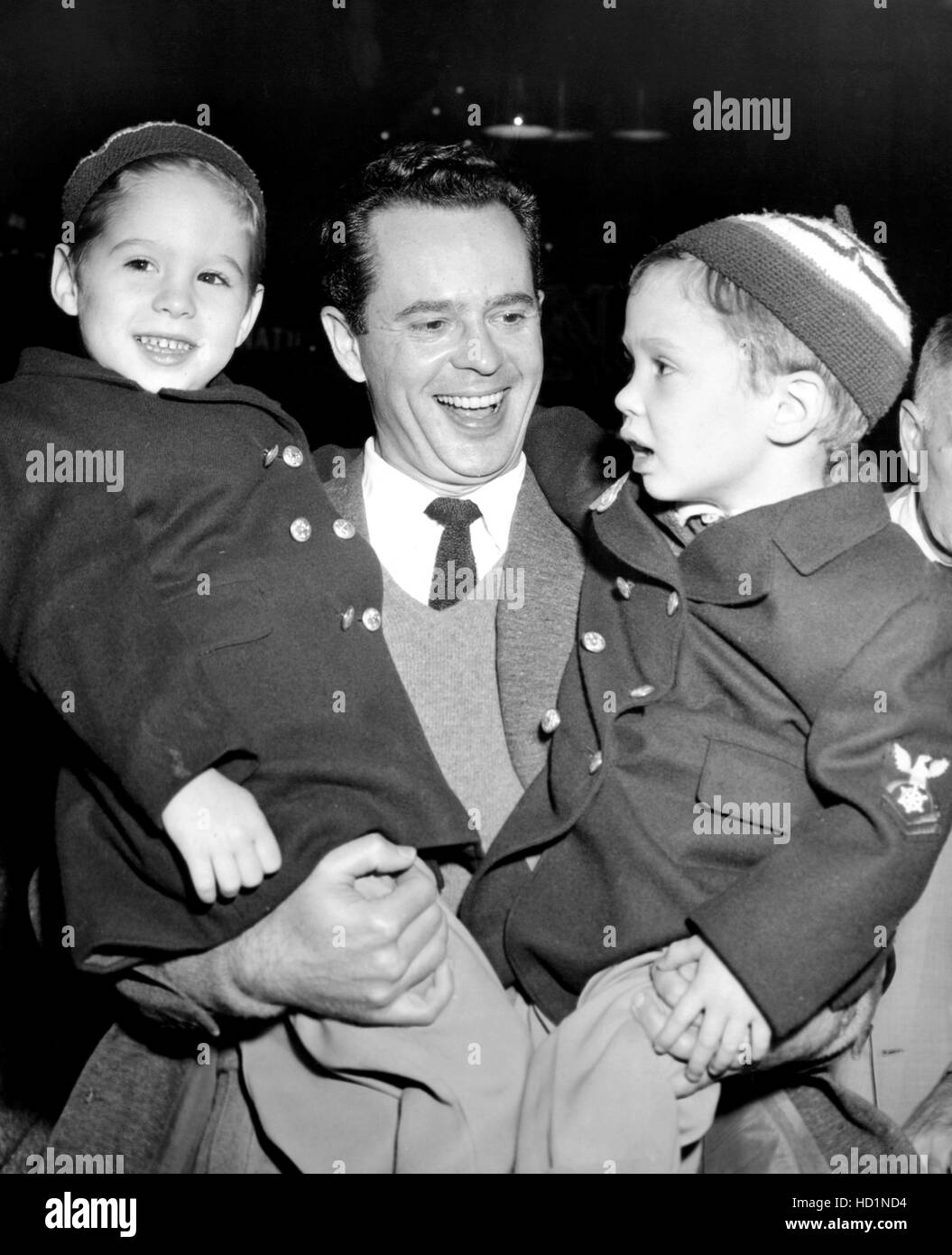 From left: Garrett Parks, Larry Parks, Andrew Parks at movie premiere ...