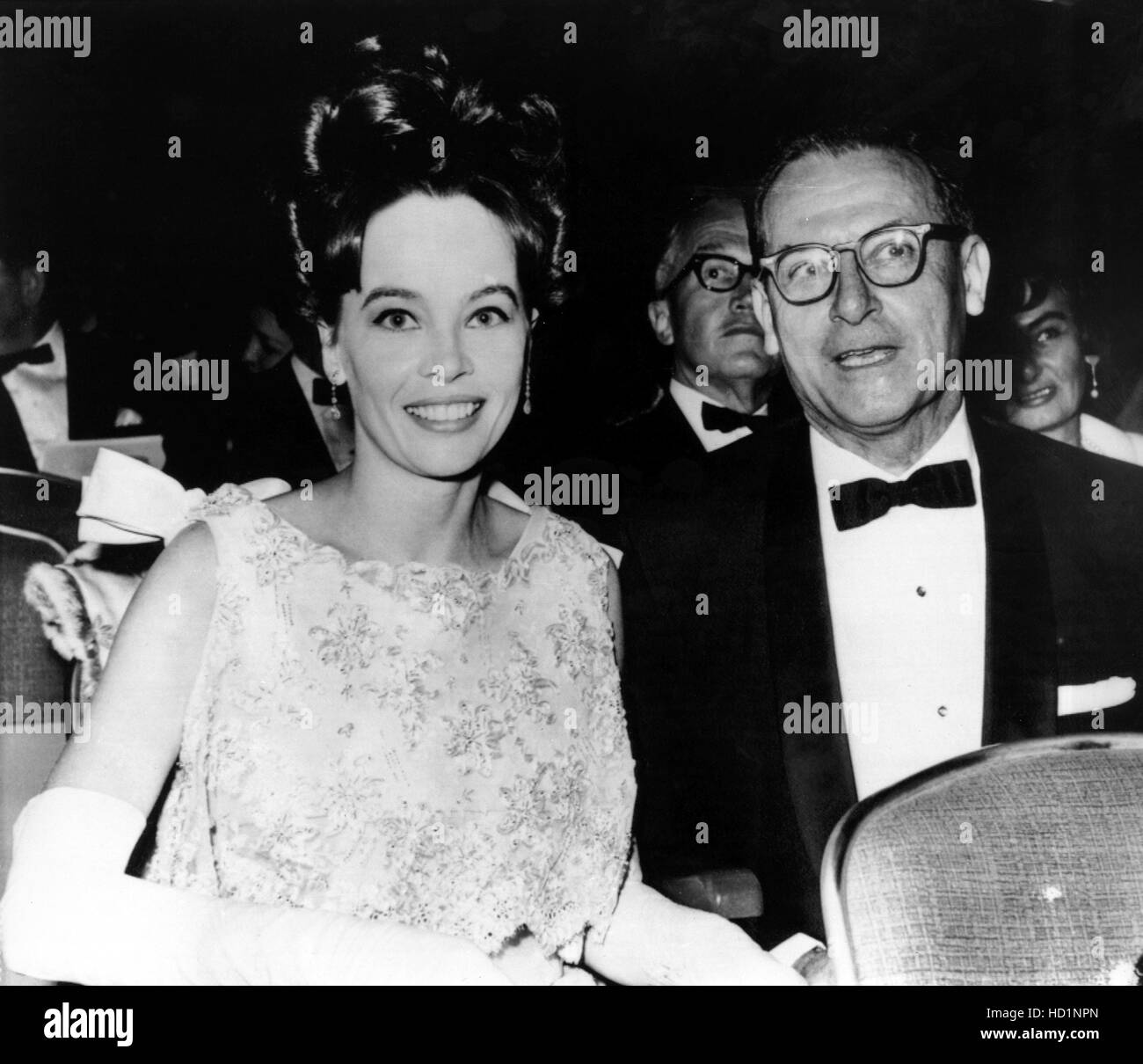 Leslie Caron and her father Claude Caron at the Academy Awards Ceremony ...