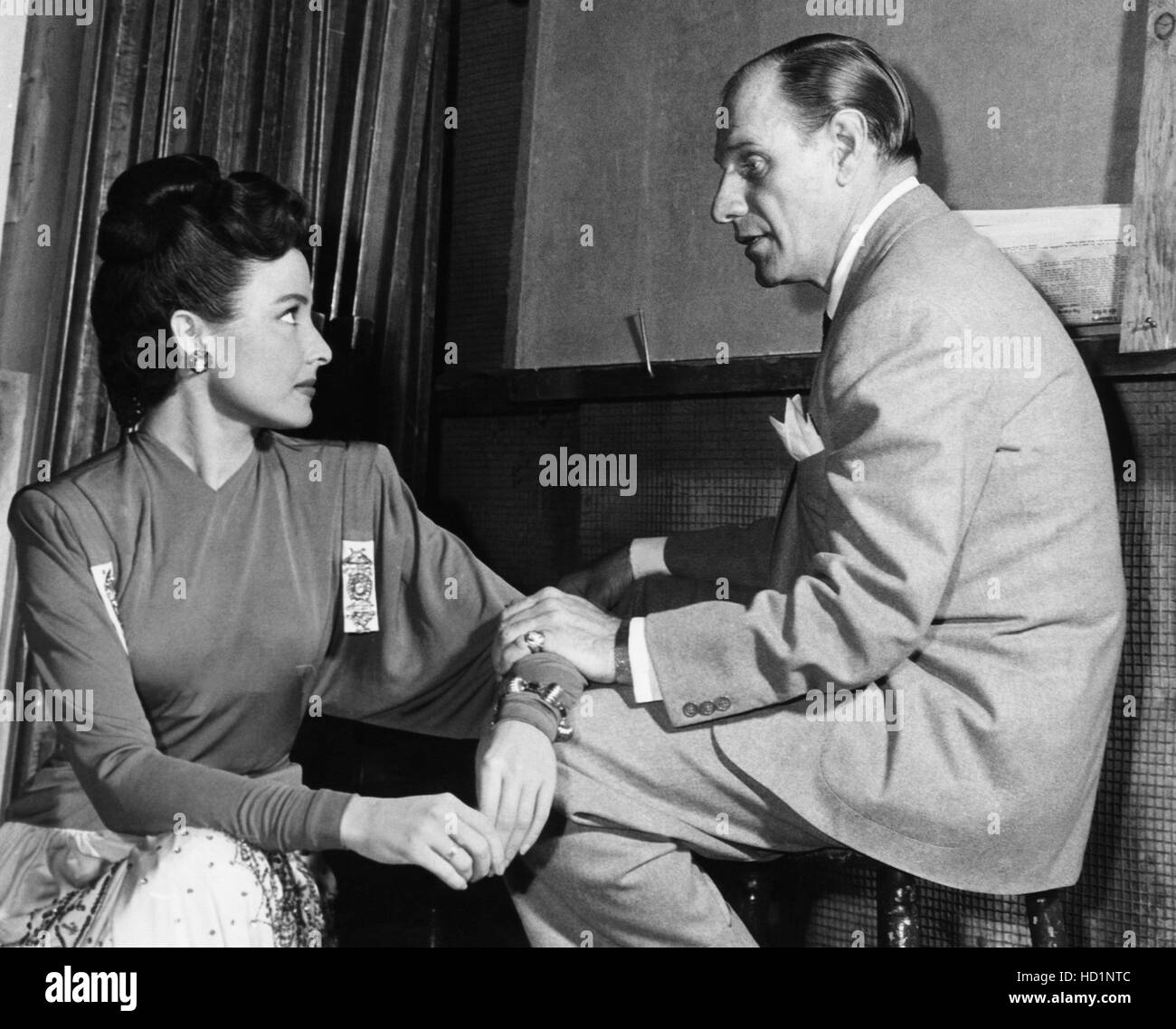 From left, Laraine Day, Leo Durocher, 1947 Stock Photo - Alamy