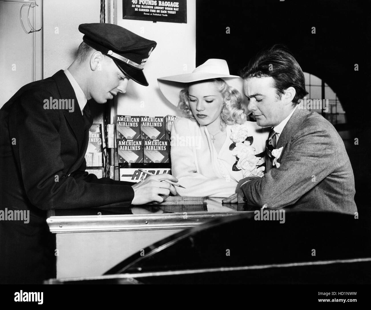 Leo Gorcey, right, and his first wife (of five), Kay Marvis, en route ...
