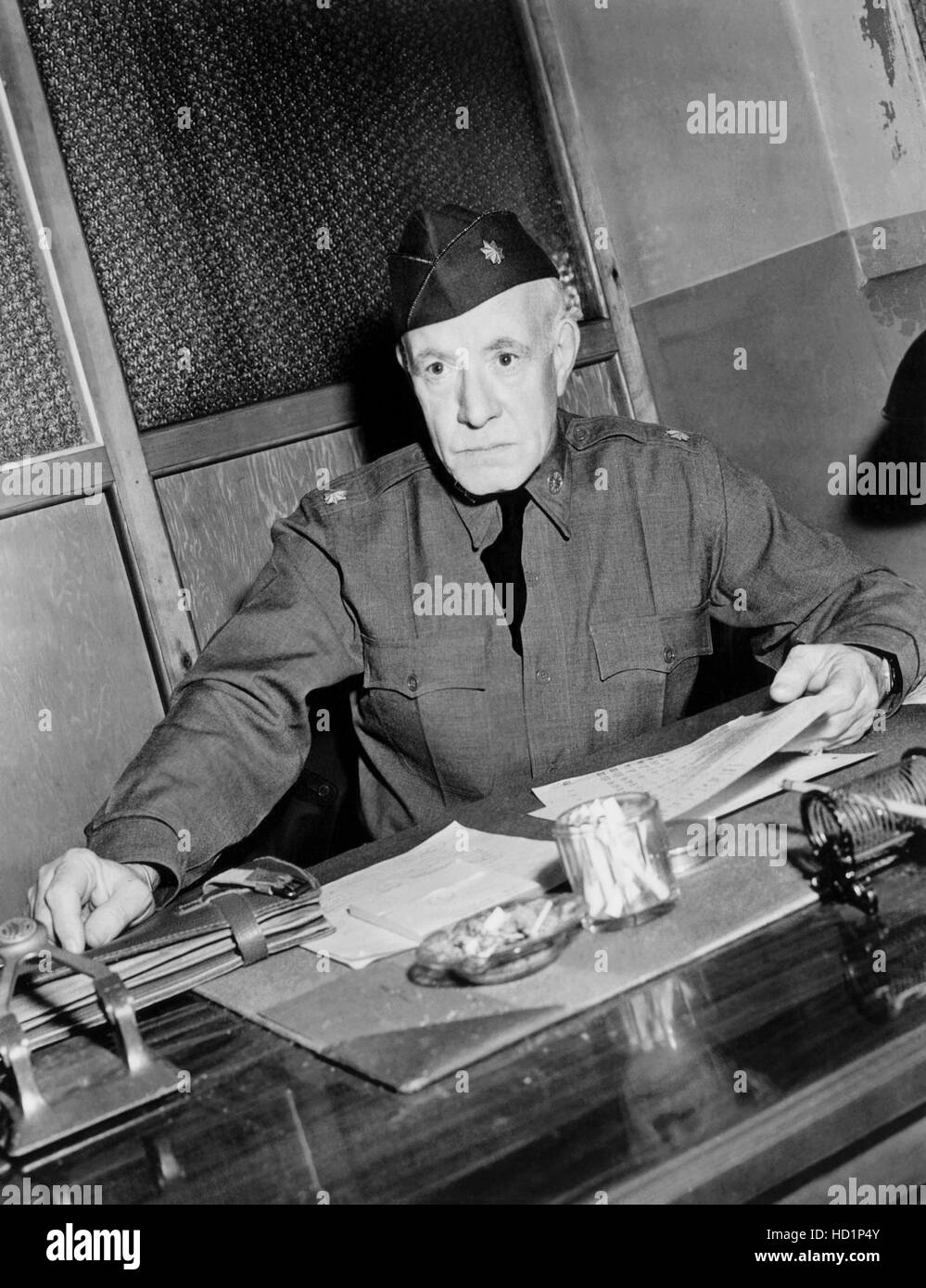 Lewis Stone in his World War II capacity as colonel of the First ...