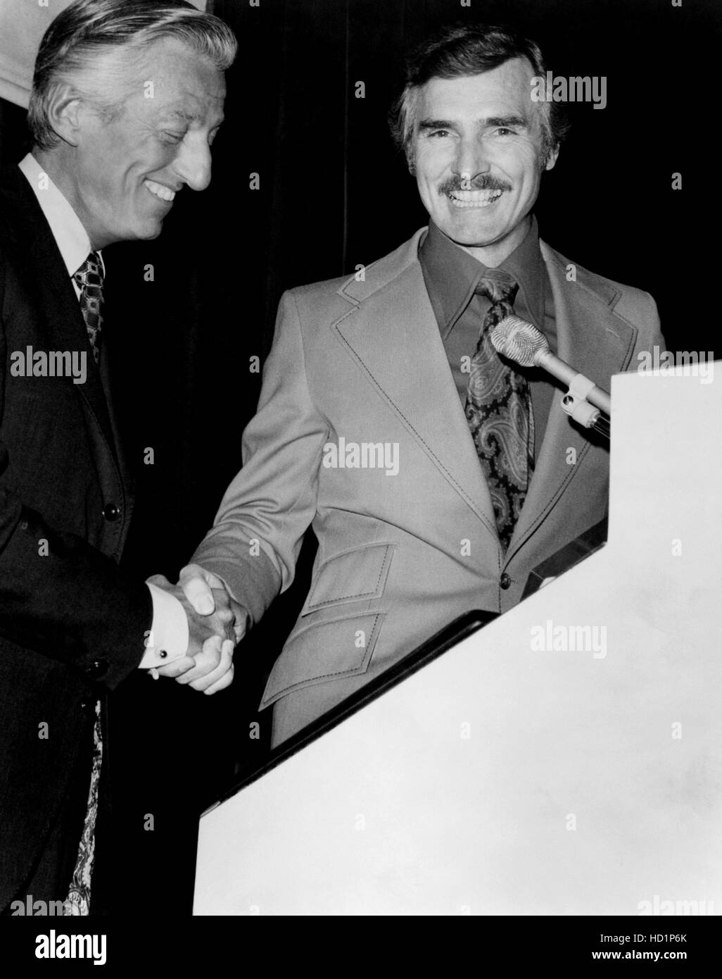 Lew Wasserman, (left), presented by Dennis Weaver with the Publicist's ...