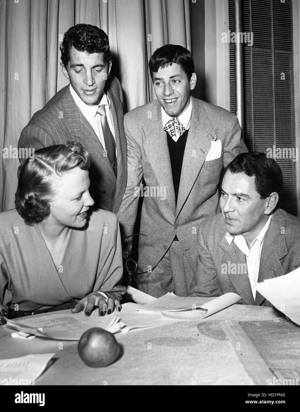 PEGGY LEE, DEAN MARTIN & JERRY LEWIS and DAVE BARBOUR prepare for the ...