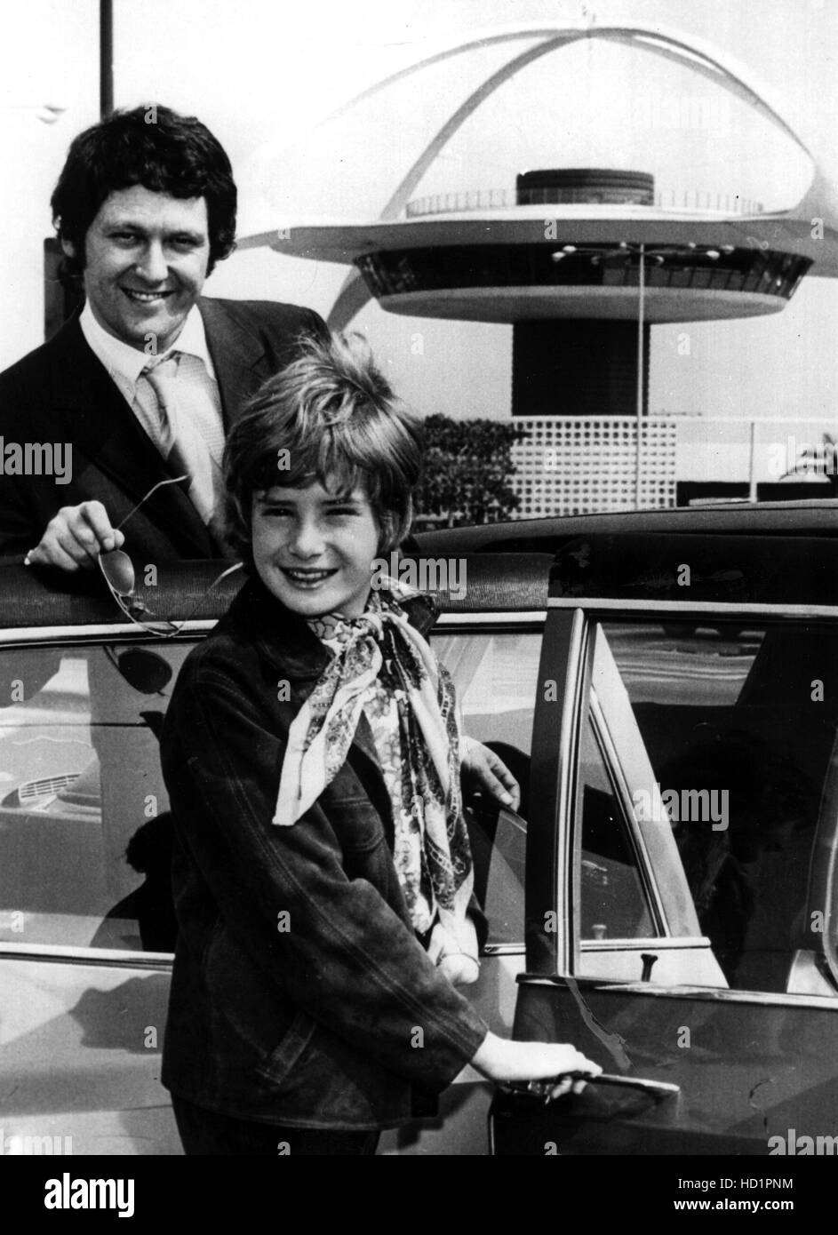 Mark Lester with his father Mike, making their first trip to Hollywood ...