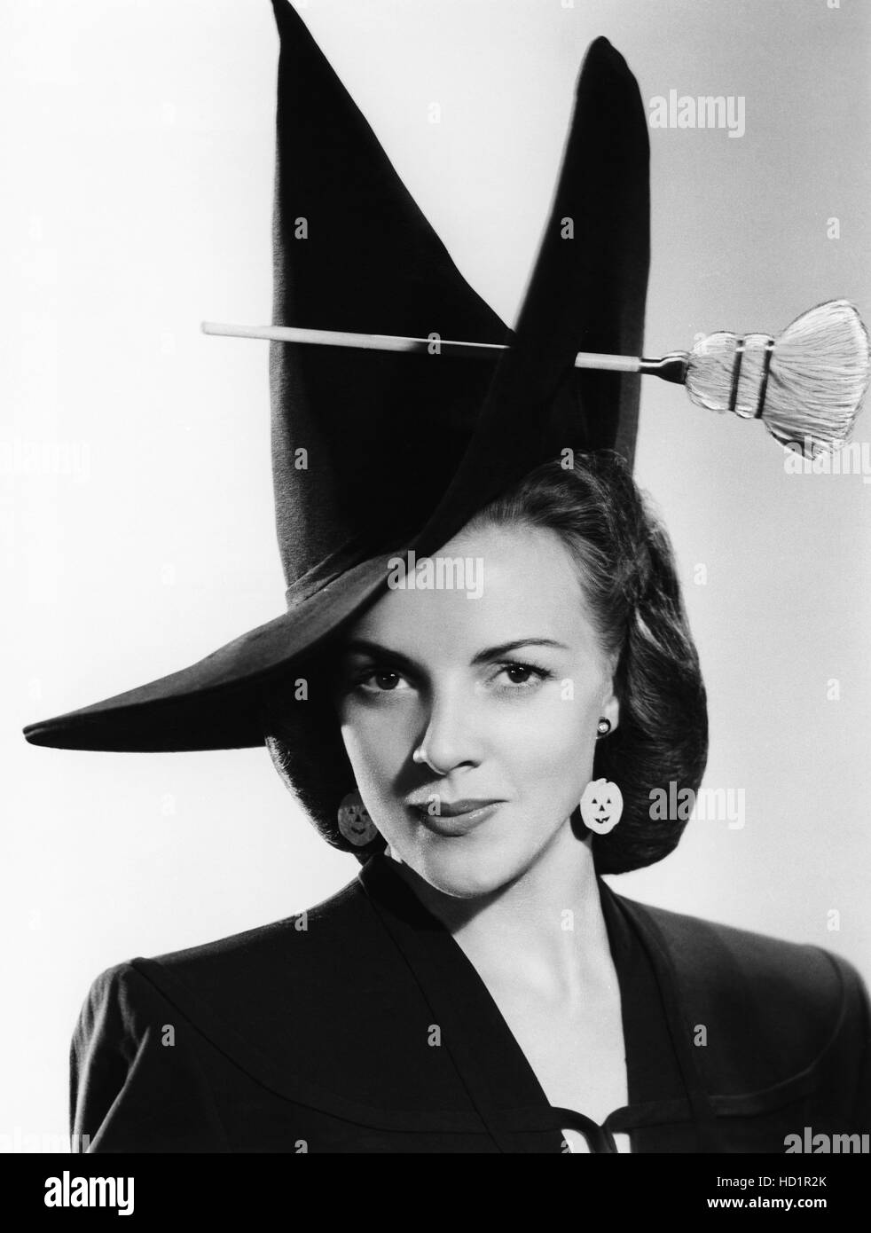 Madge Meredith in a witch's hat designed by Edward Stevenson, RKO ...