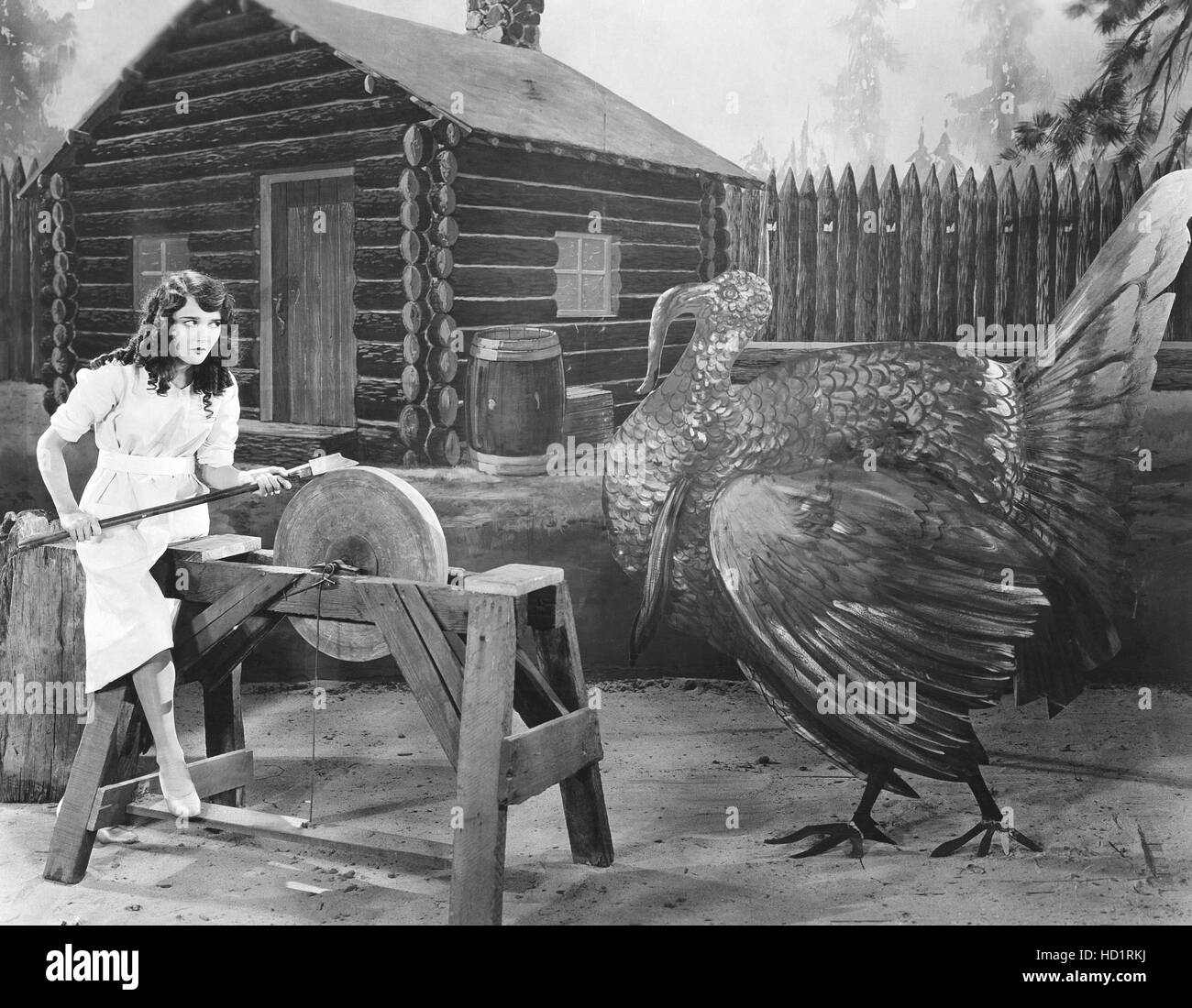 Mary Philbin sharpens the axe for her Thanksgiving turkey, Universal ...