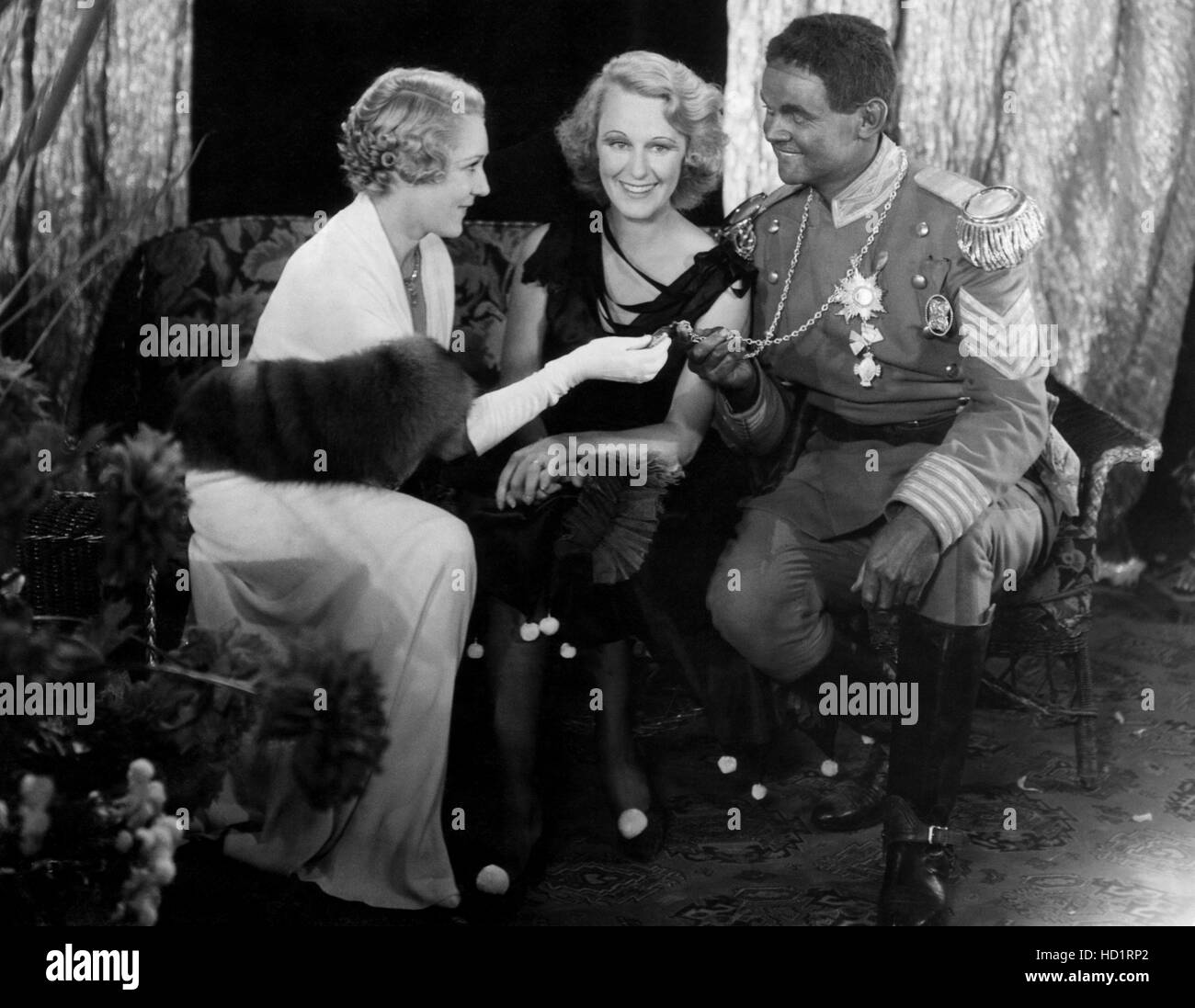 Mary Pickford, Grace Moore, Lawrence Tibbett, backstage at Shrine Civic ...