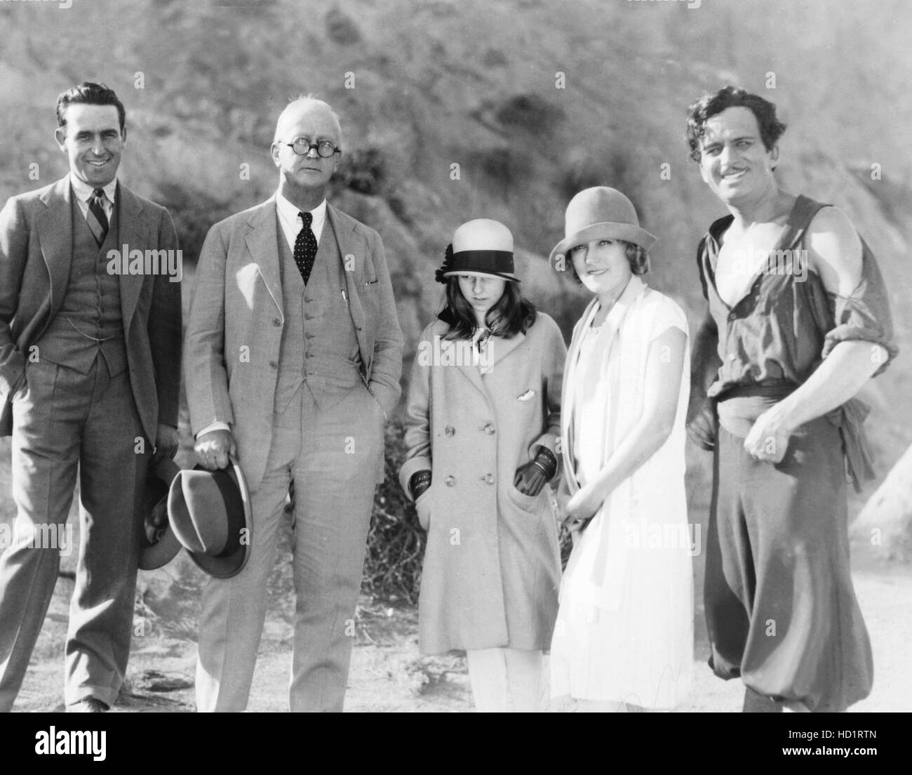 From left: Harold Lloyd, Arthur Brisbane, Sarah Brisbane, Mary Pickford ...