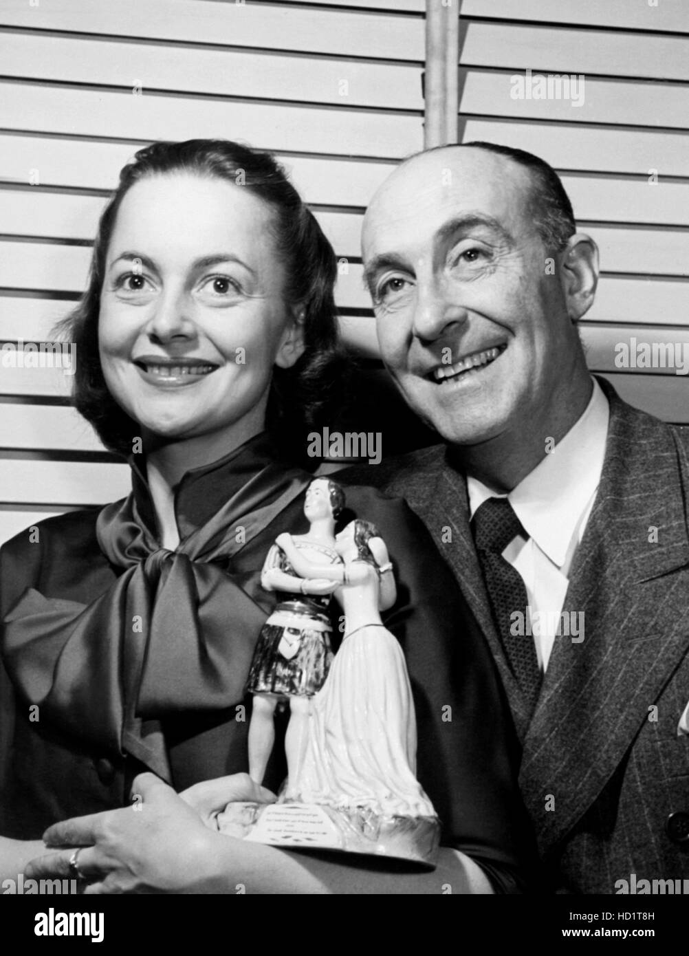 Olivia de Havilland, left, and her first husband, writer Marcus ...