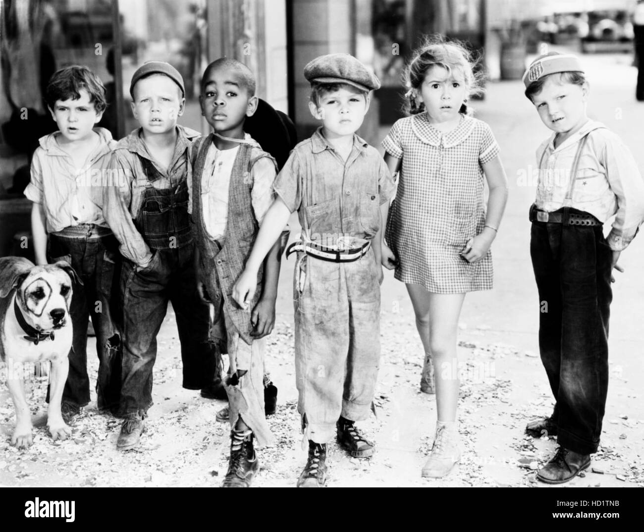 Our Gang, left from second left: Bobby 'Wheezer' Hutchins, Matthew ...
