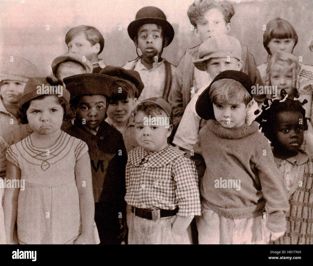 Out Gang comedies, front row: Dorothy DeBorba, Spanky McFarland, Scotty ...