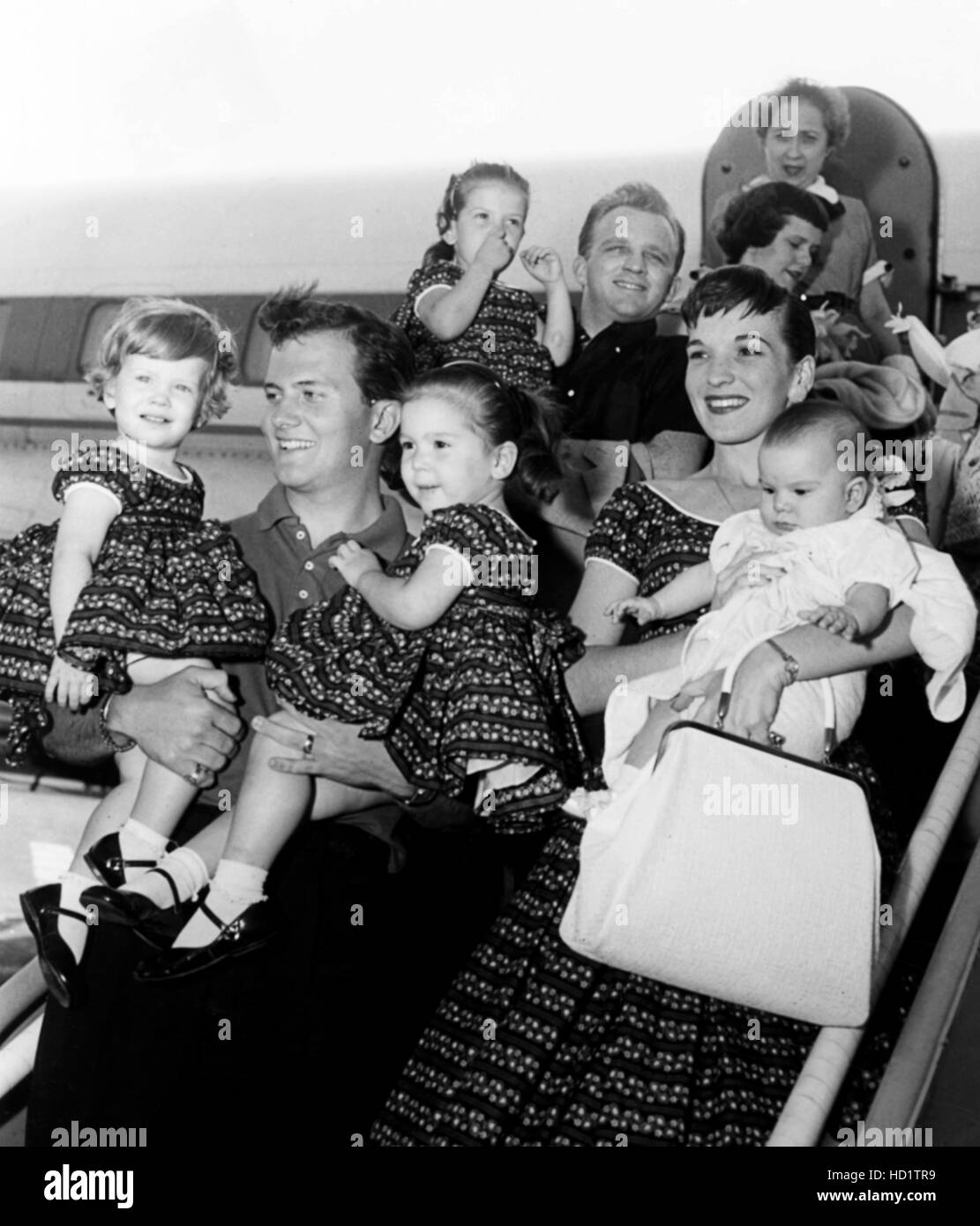 Pat Boone and his wife Shirley Boone, front, with MARDI GRAS costar ...