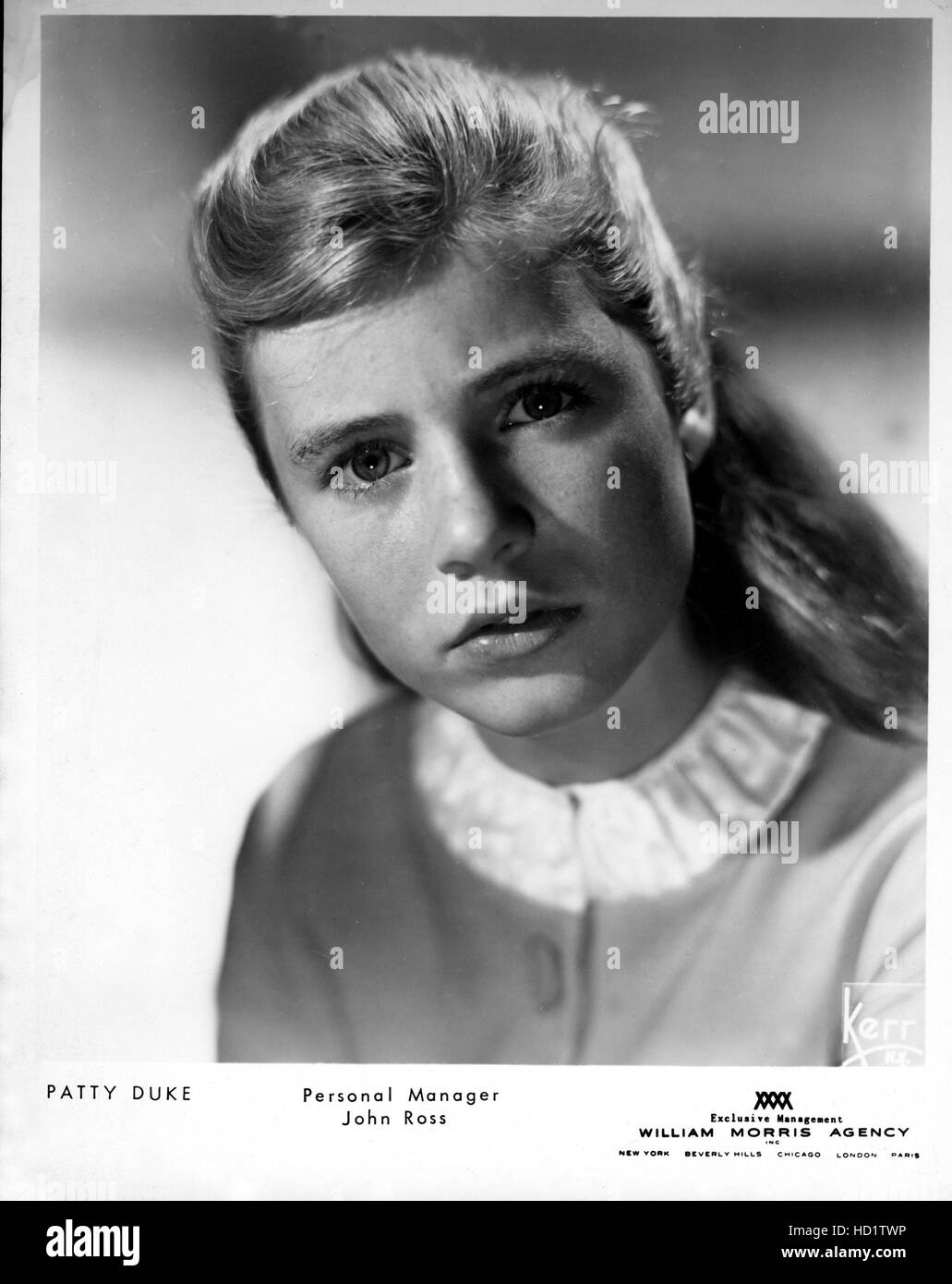 Patty Duke Theatrical headshot glossy, 1956 Stock Photo - Alamy