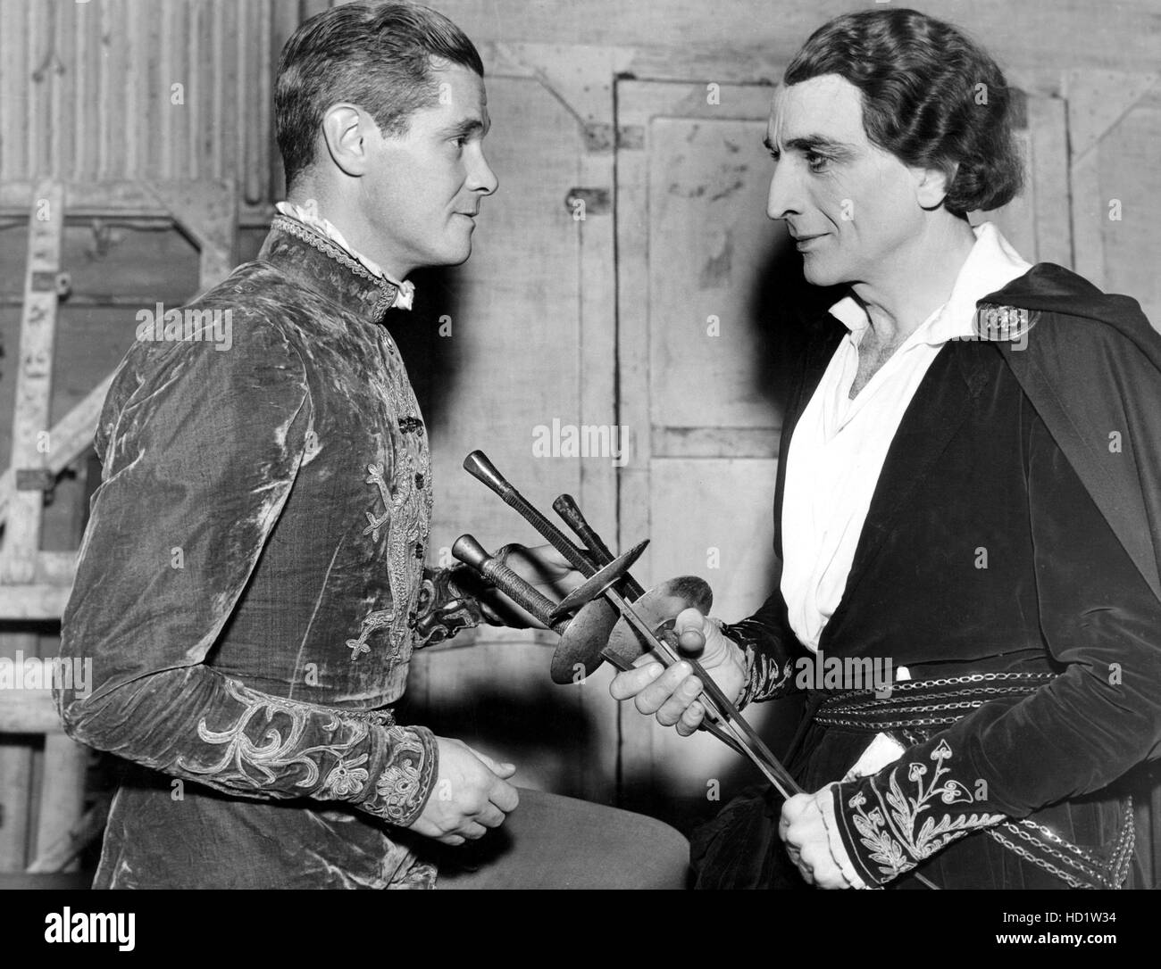 From left: Paul Kelly, Fritz Leiber dressed in costume, appearing in ...