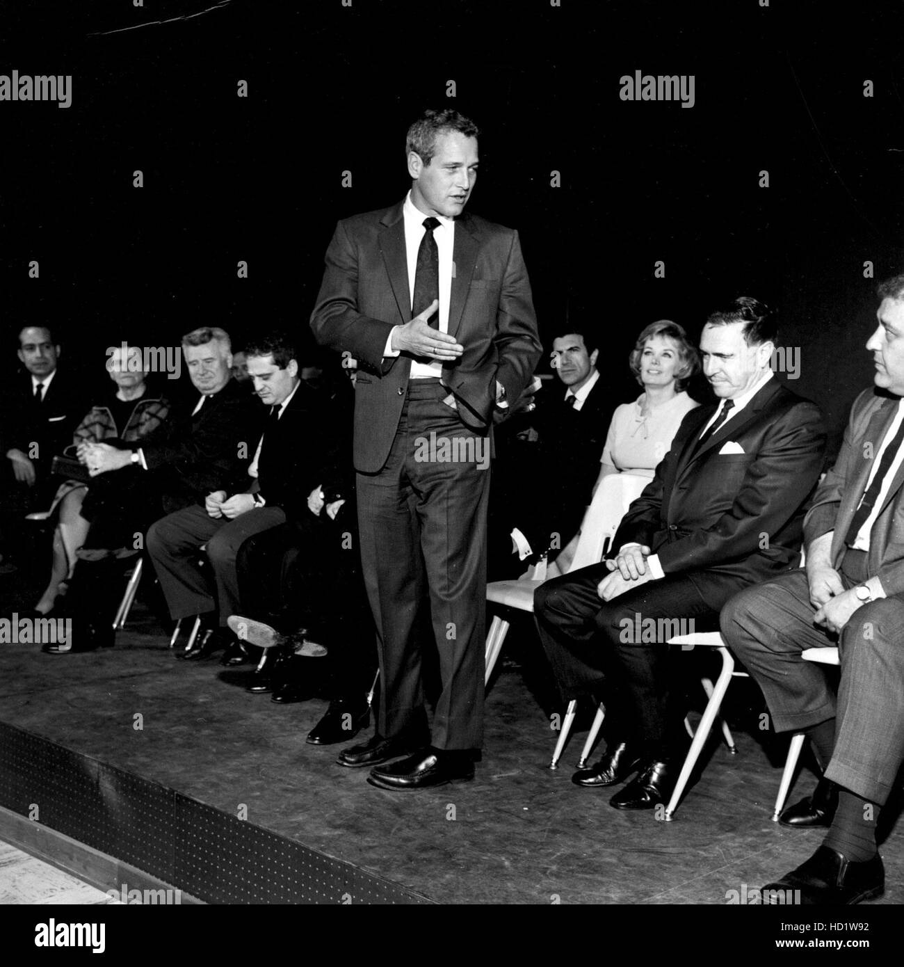 PAUL NEWMAN at the dedication of Actor's Studio West in Hollywood Stock ...