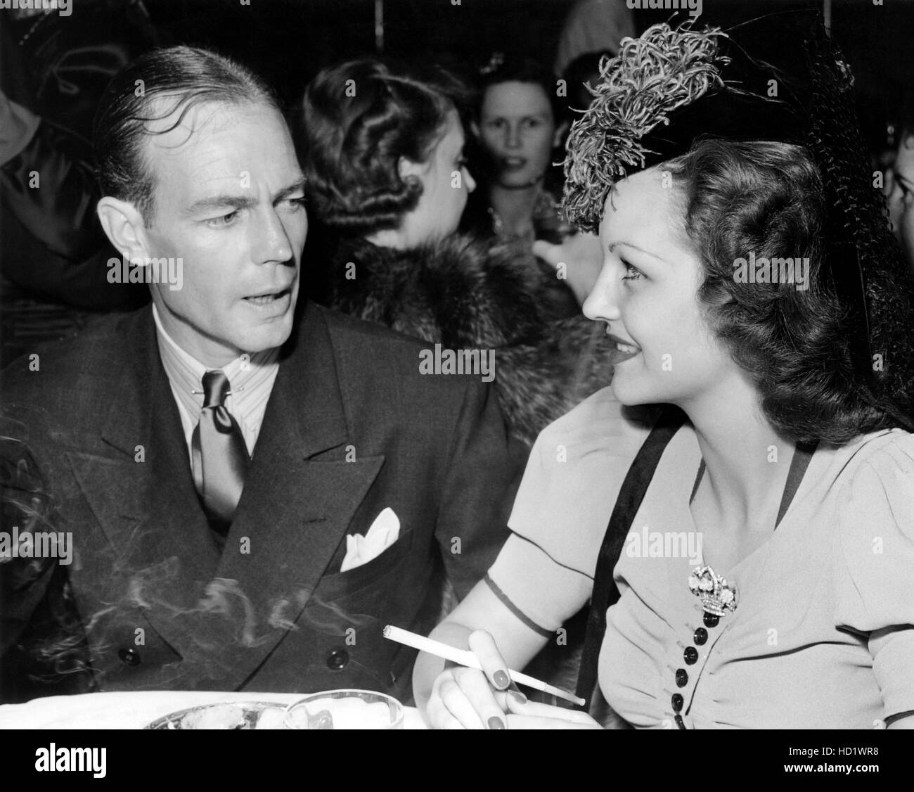 From left: Harold Thompson with wife, Rochelle Hudson, ca. 1939 Stock ...