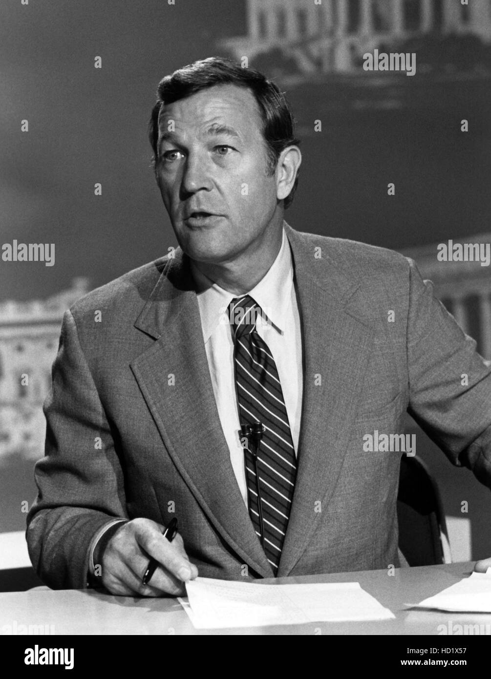 Roger Mudd, circa 1982, (c) NBC / Courtesy: Everett Collection Stock ...