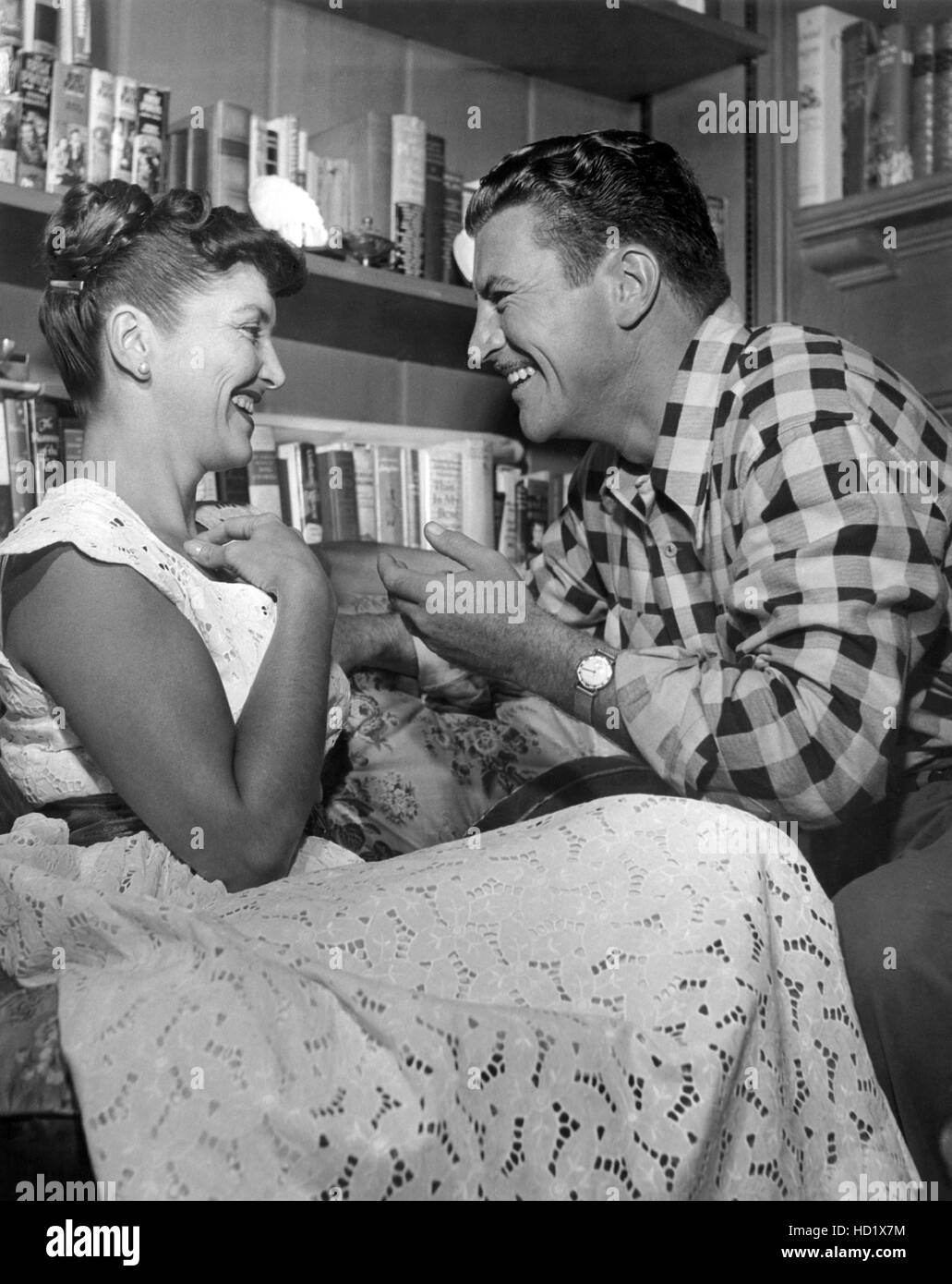 From left: Catherine Craig and husband, Robert Preston, at home, ca ...