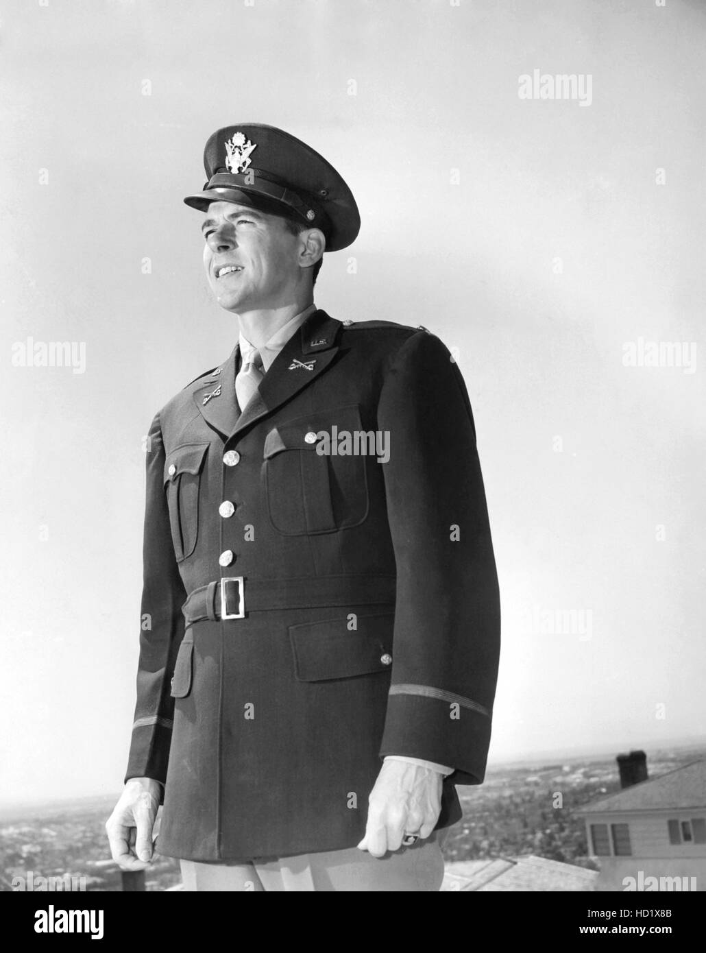 Ronald Reagan in the Army during World War II, mid 1940s Stock Photo ...